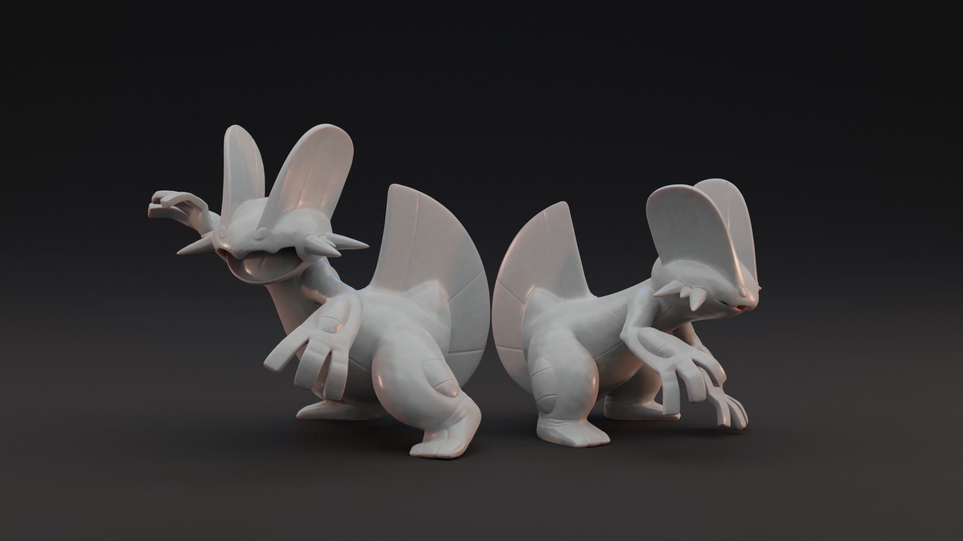 SWAMPERT - 2 POSES PRE-SUPPORTED POKEMON 3D model 3D printable | CGTrader
