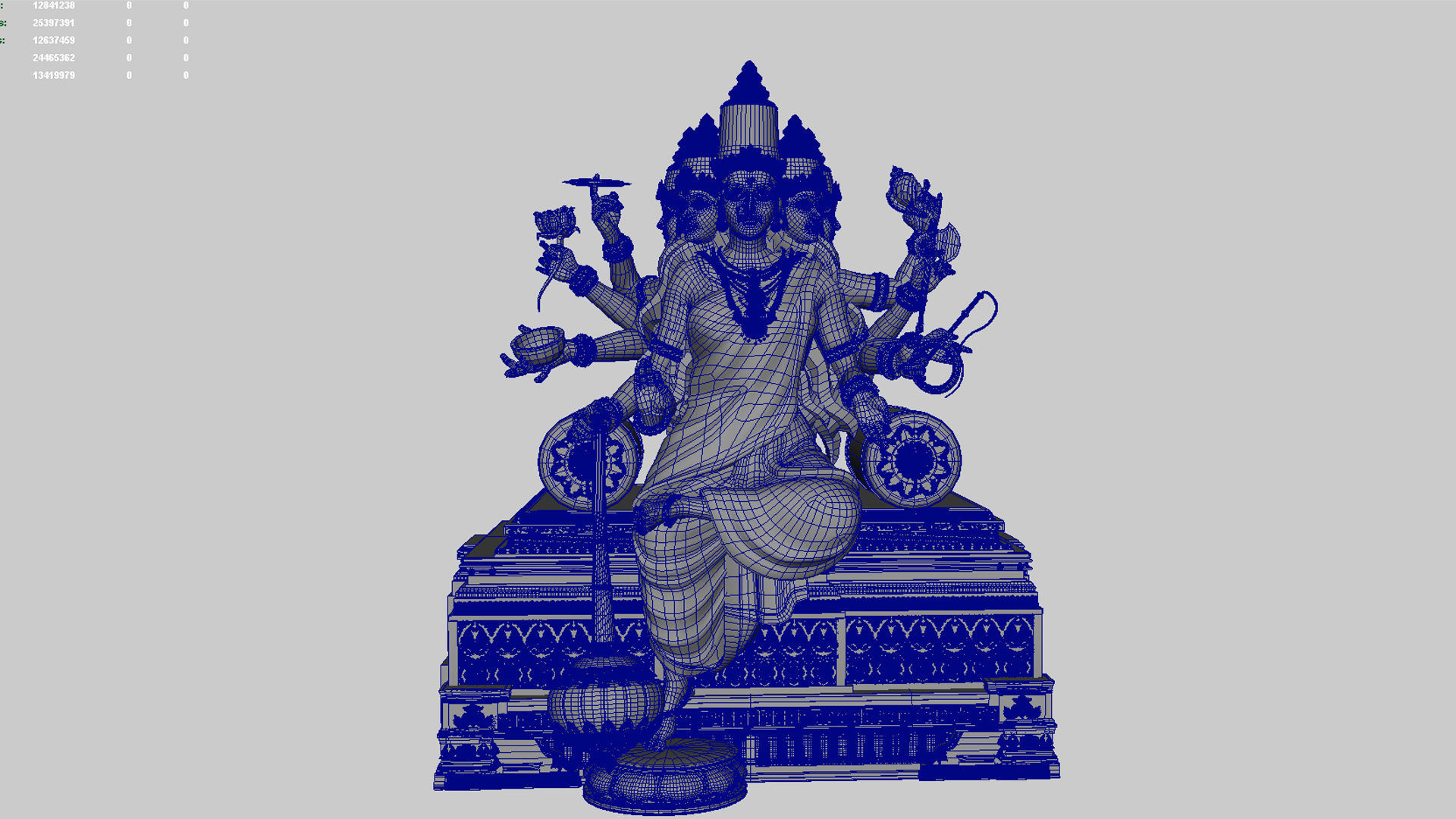 god gayathri devi 3d model 3D model | CGTrader