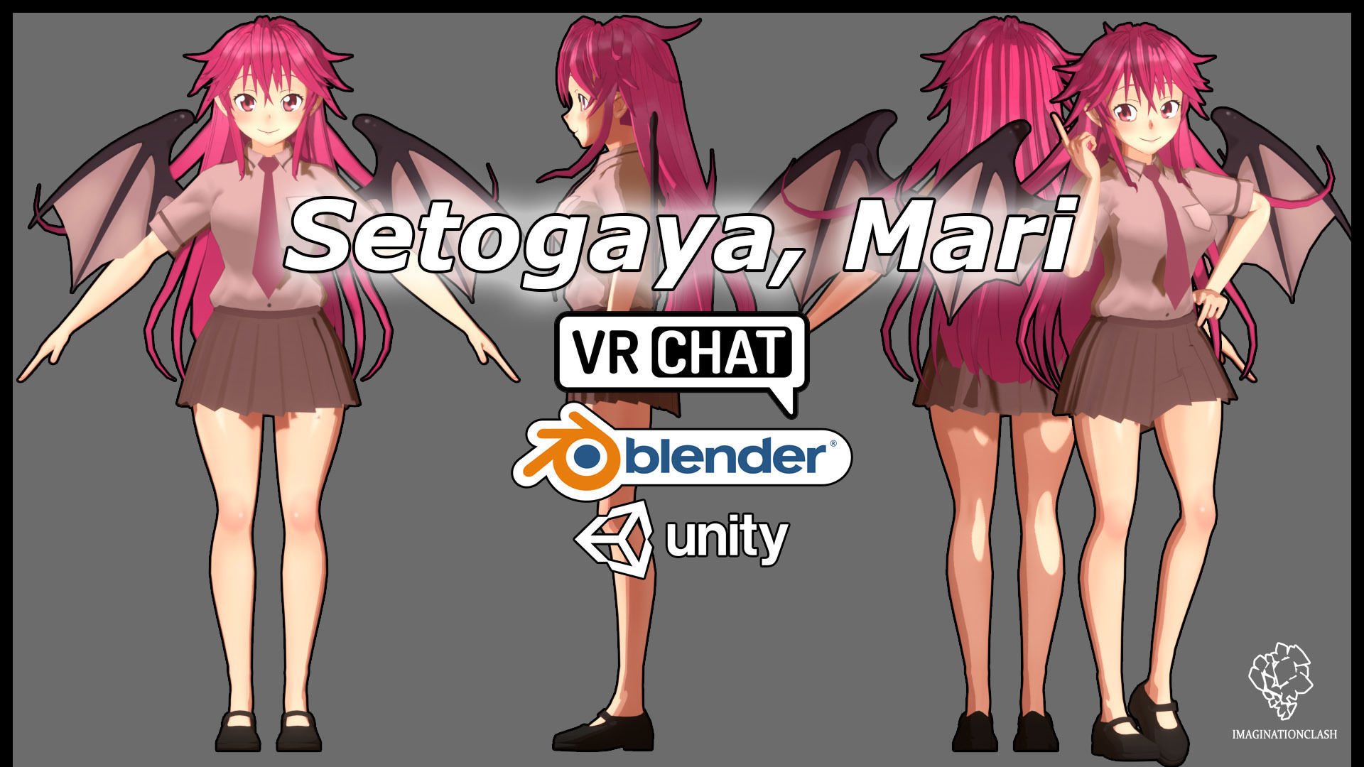 3D model Setogaya Mari from Itadaki Seieki VR / AR / low-poly | CGTrader