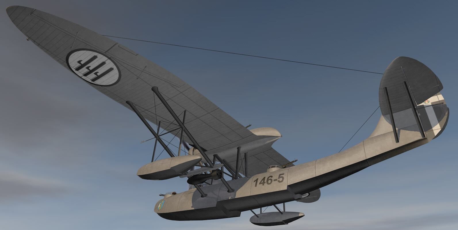 CANT Z-501 Gabbiano 3D model | CGTrader