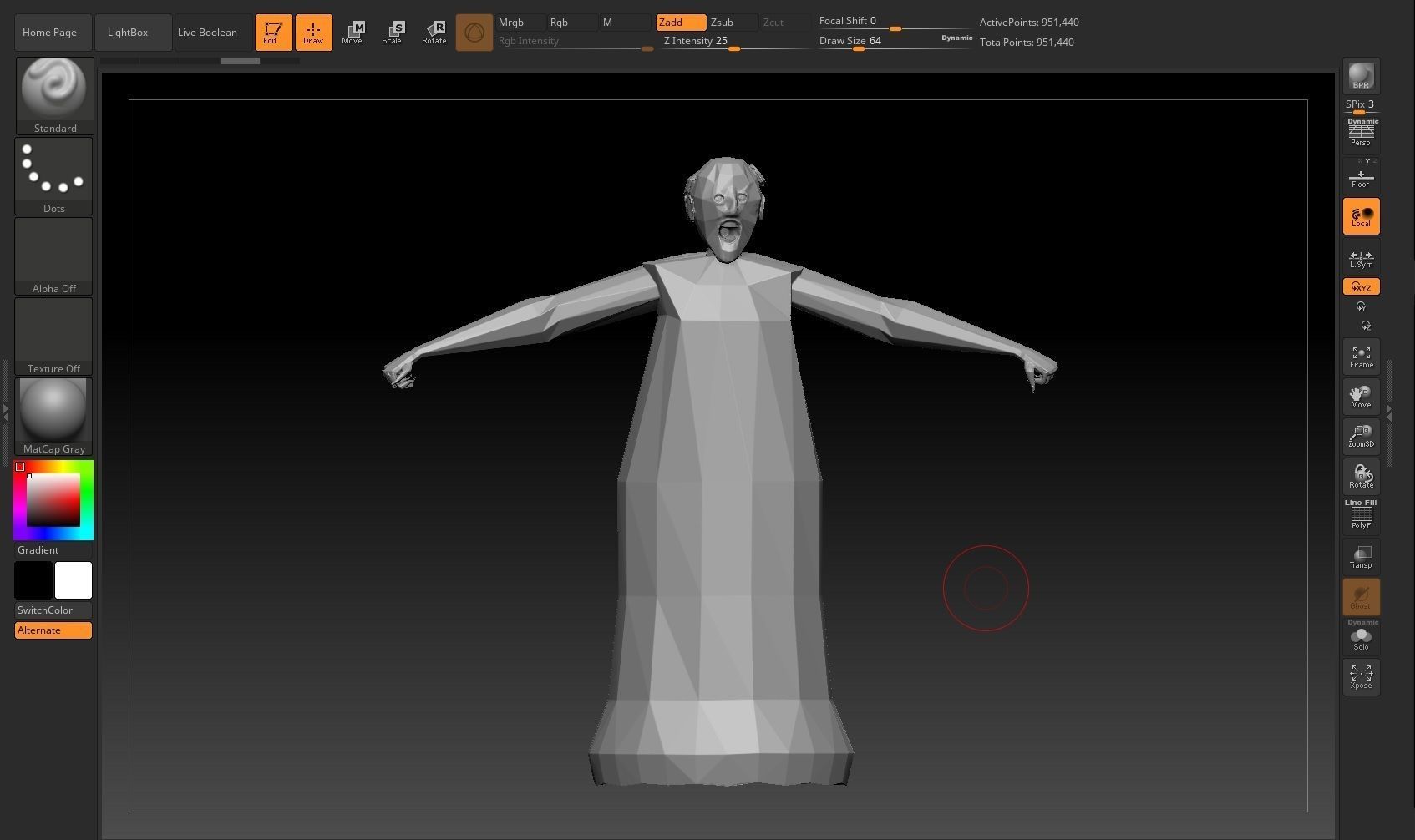3D model Granny the horror game character VR / AR / low-poly | CGTrader