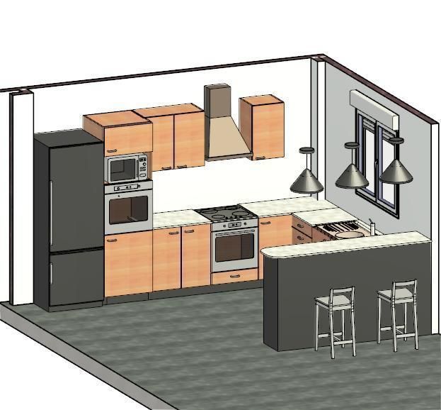 Small kitchen revit 3D model | CGTrader