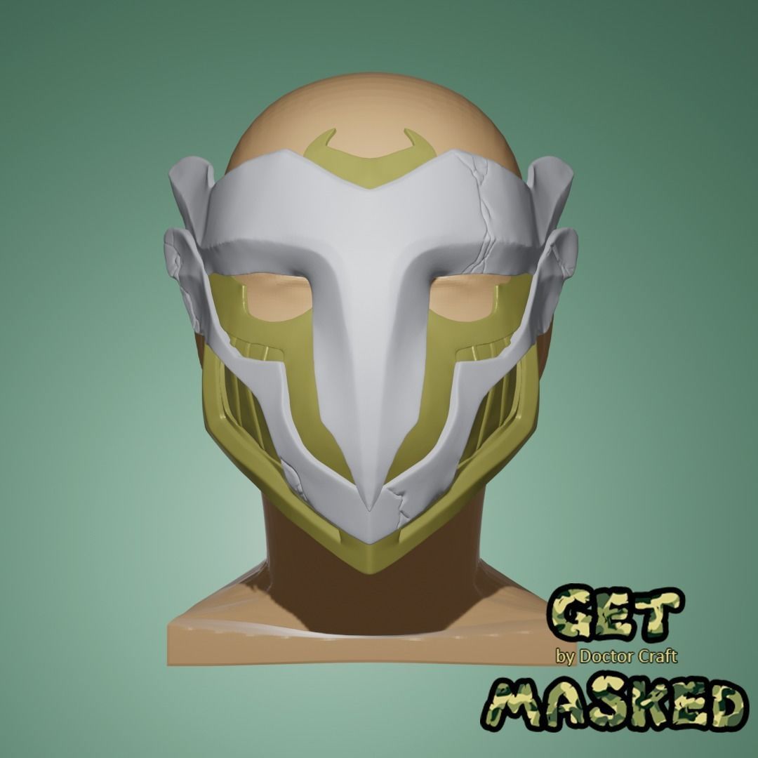 ARCANE EKKO FIRELIGHT LEADER MASK LEAGUE OF LEGENDS 3D model 3D ...