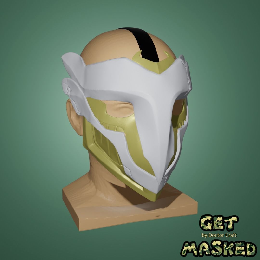 ARCANE EKKO FIRELIGHT LEADER MASK LEAGUE OF LEGENDS 3D model 3D ...