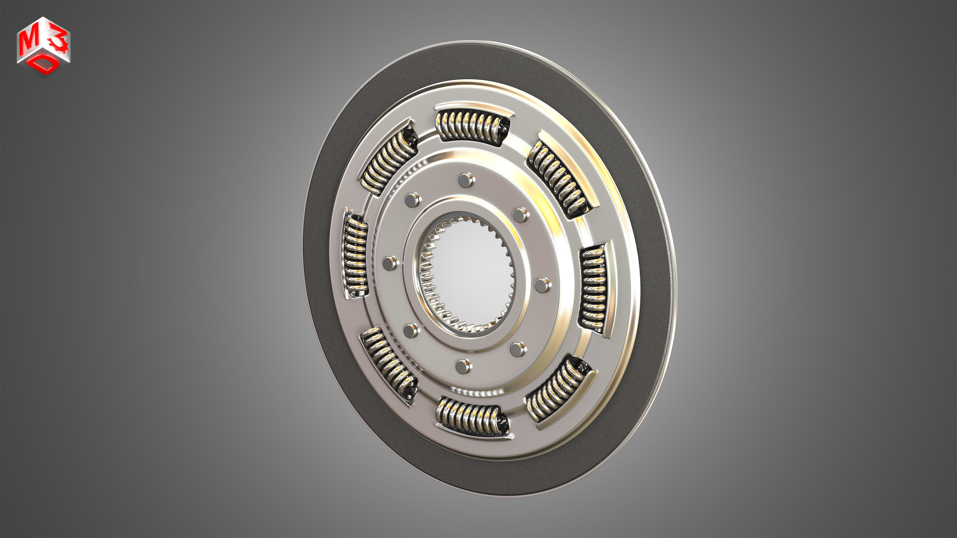 Transmission Torque Converter - with 6 Interior Parts 3D model | CGTrader
