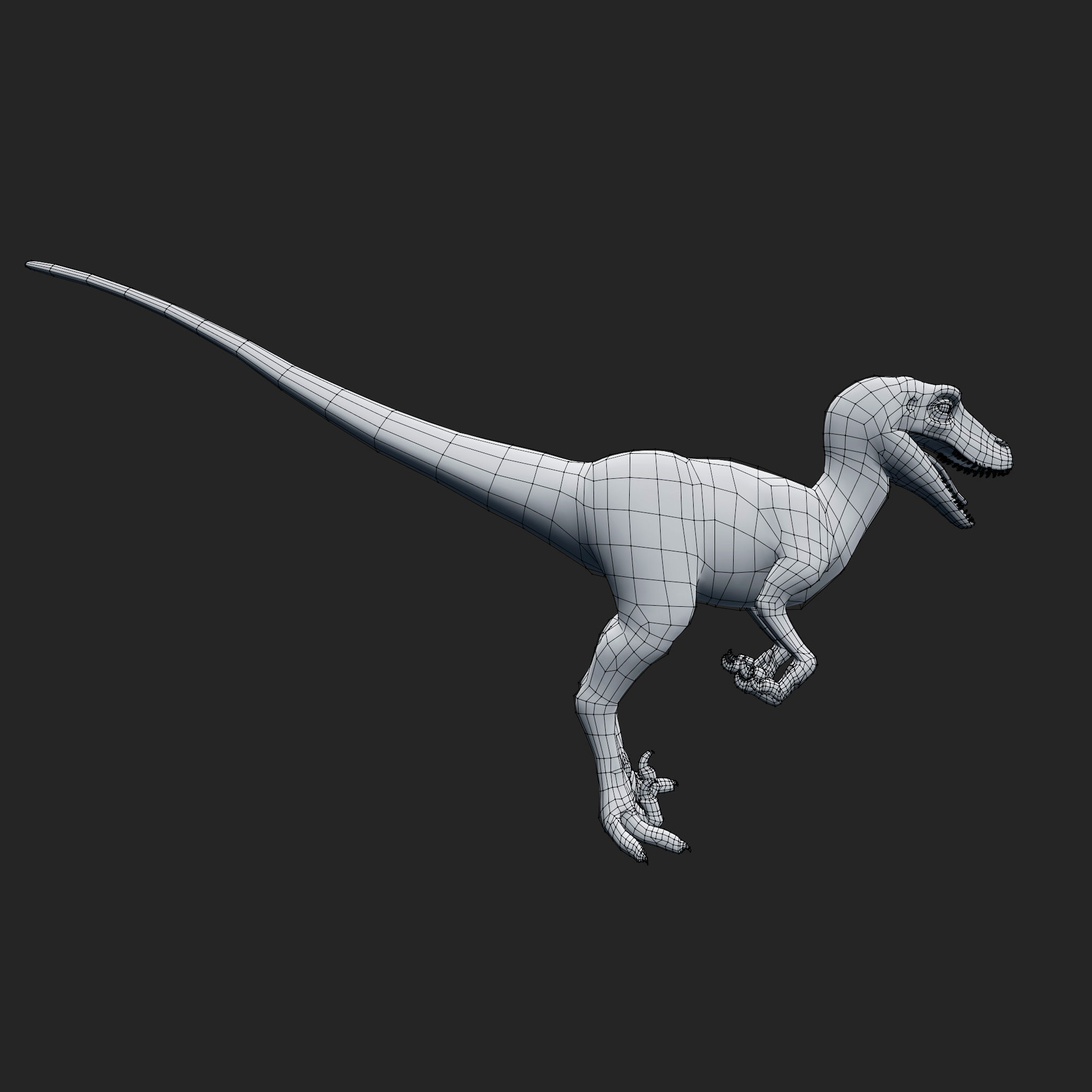 3D model Making 3D Raptor In Blender VR / AR / low-poly | CGTrader