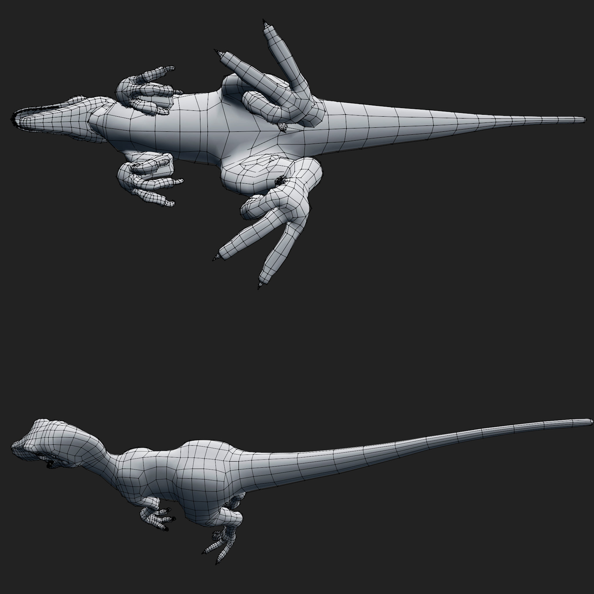 3D model Making 3D Raptor In Blender VR / AR / low-poly | CGTrader