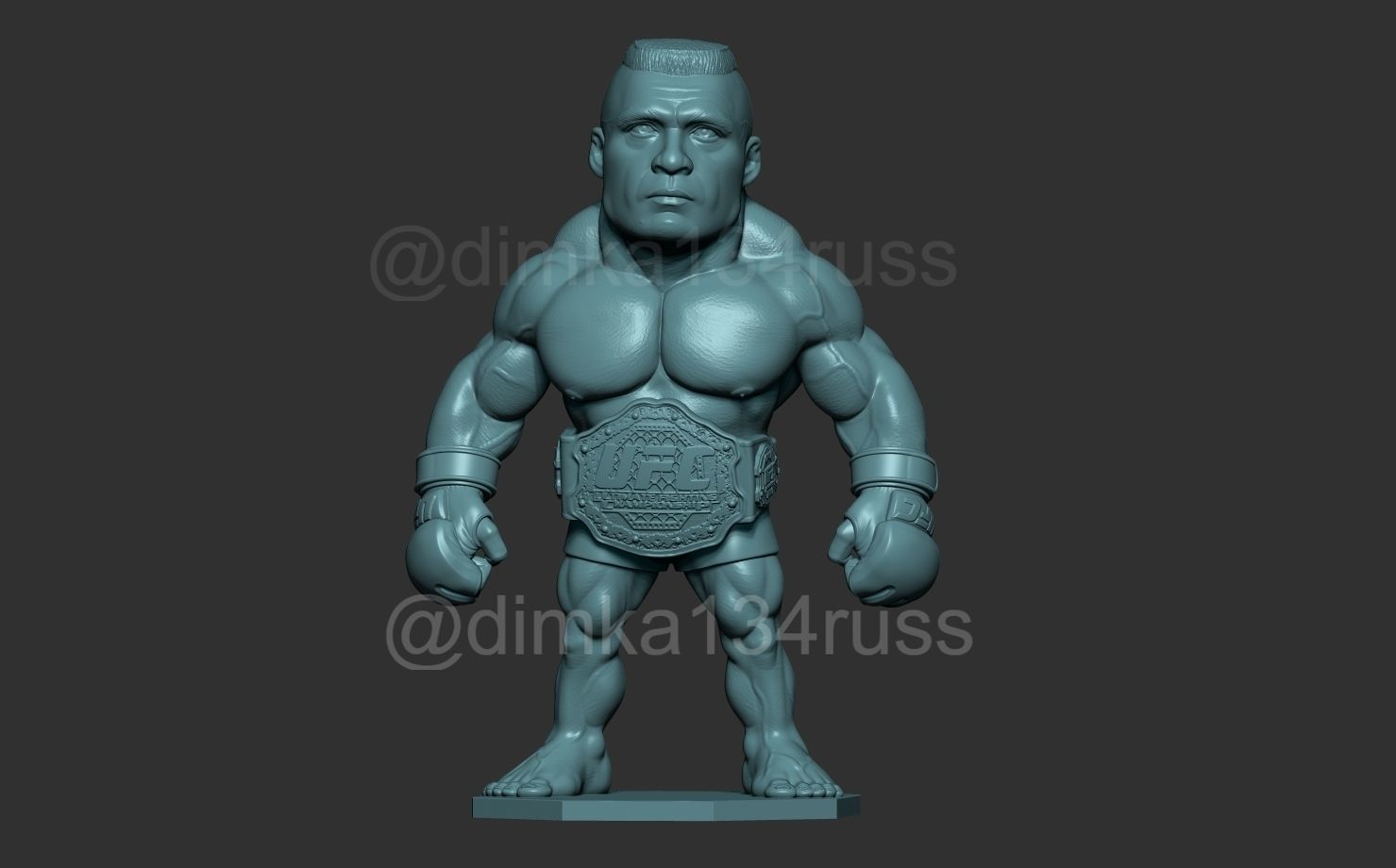 Brock Lesnar 3D model 3D printable | CGTrader