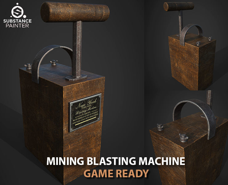 Blasting machine 3D model | CGTrader