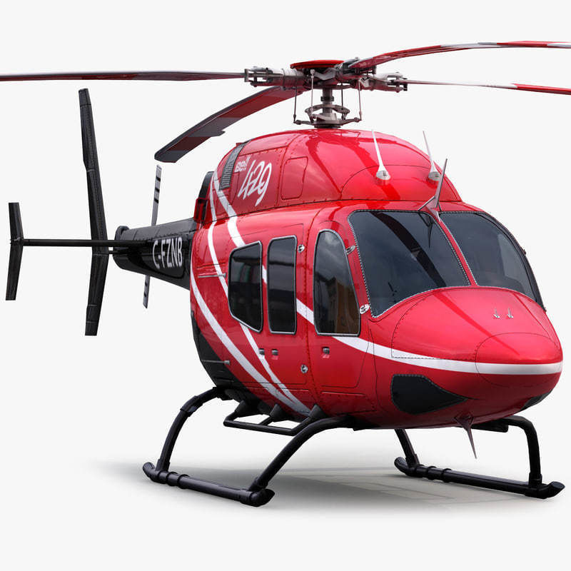 Bell 429 Helicopter Pack 3D model animated | CGTrader