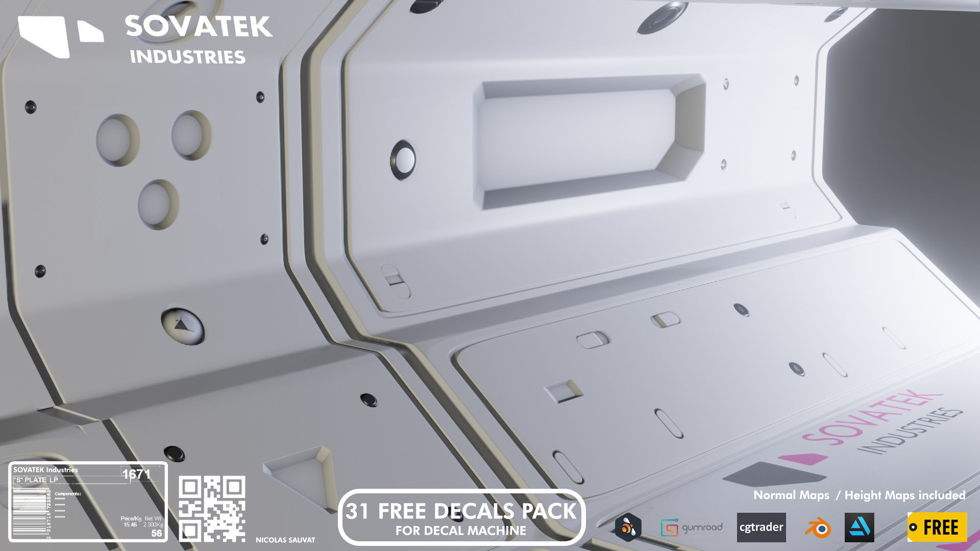 31 Free Decals Pack free Texture | CGTrader