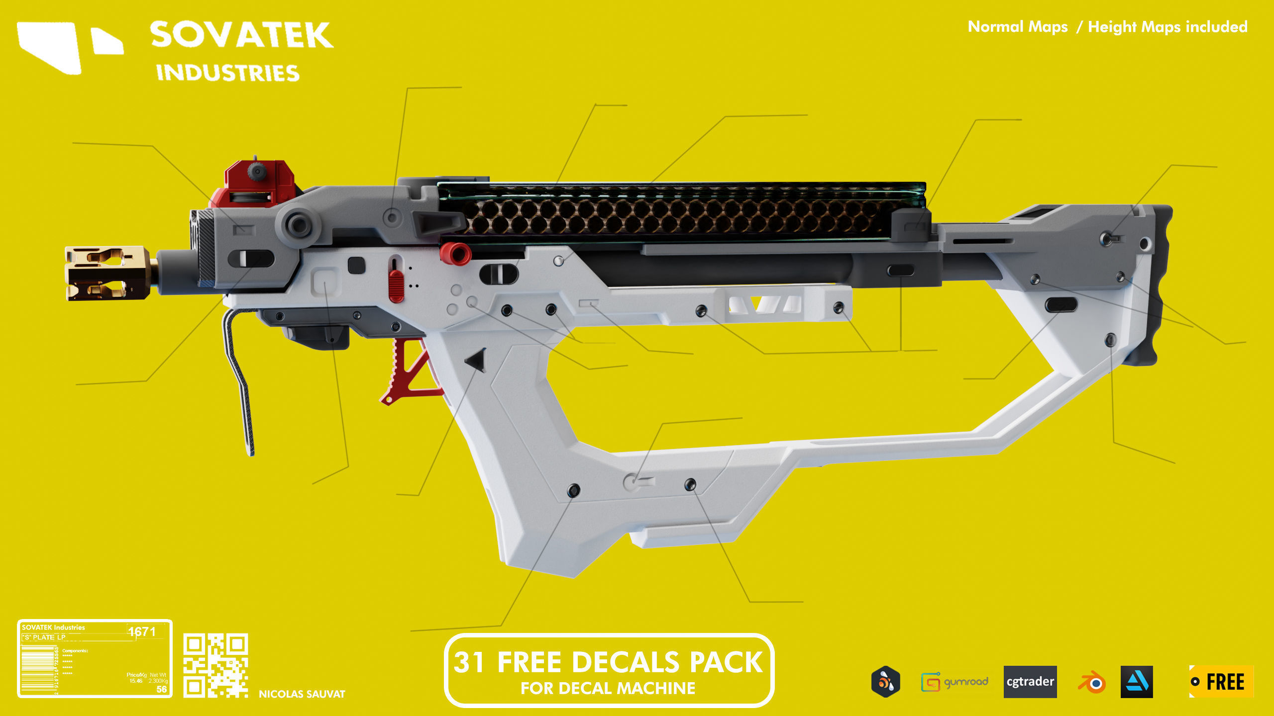 31 Free Decals Pack free Texture | CGTrader