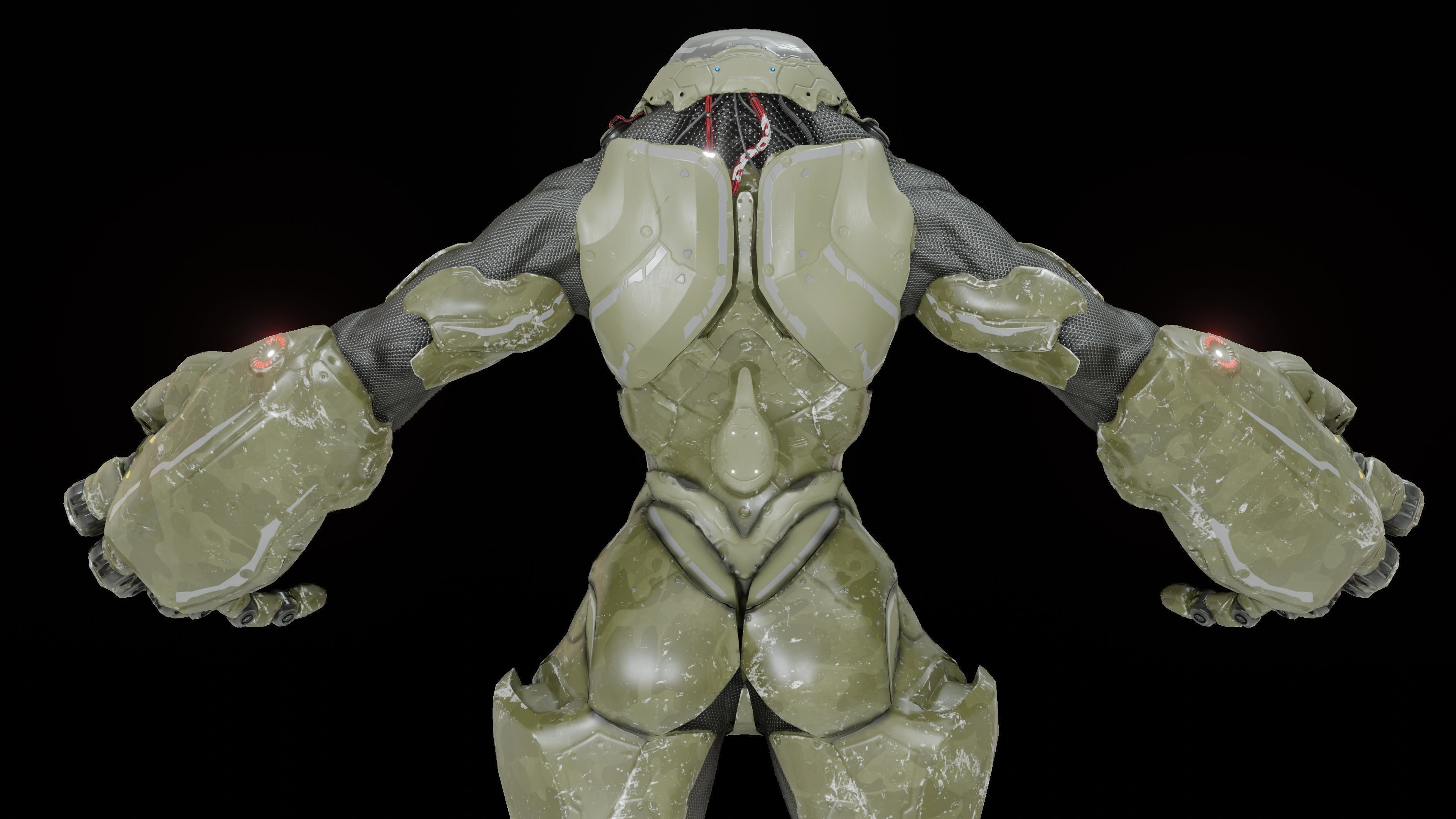 3D model Female Cyborg - SCI-FI character Collection with different ...