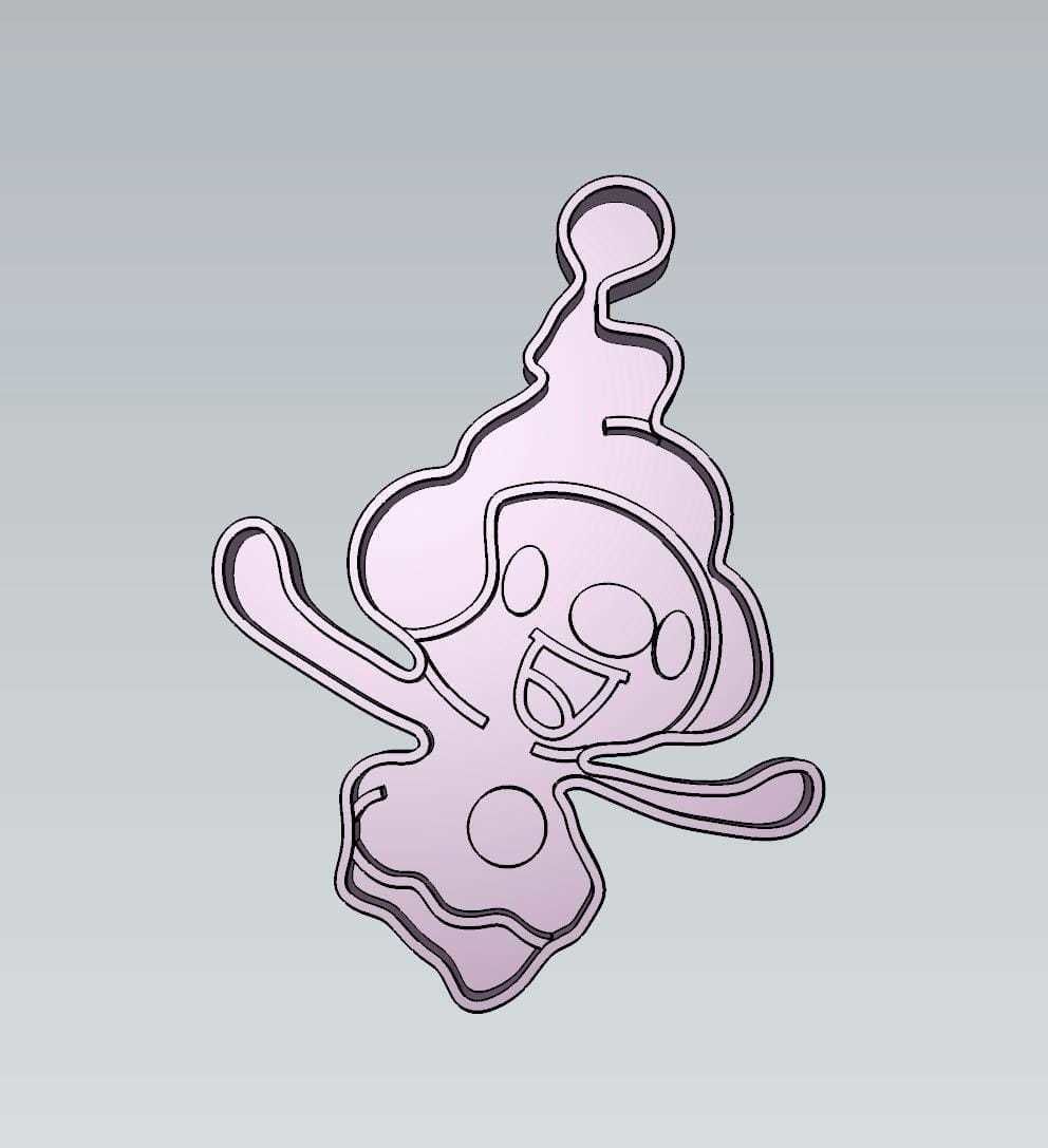 Amazing Pokemon Mime Jr Cookie Cutter Stamp Cake Decorating 3D model ...
