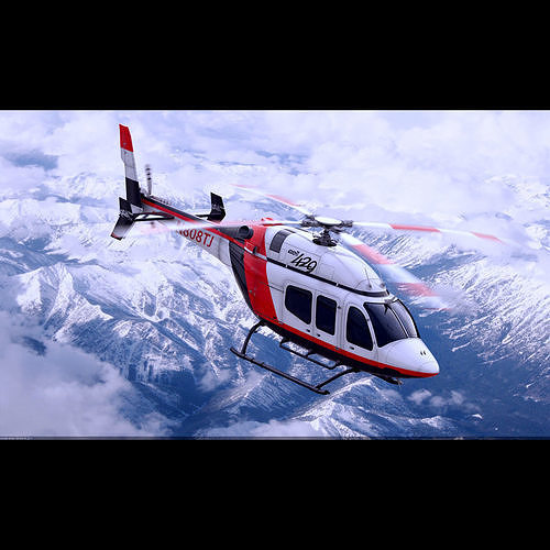Bell 429 Private Red 3D model animated | CGTrader