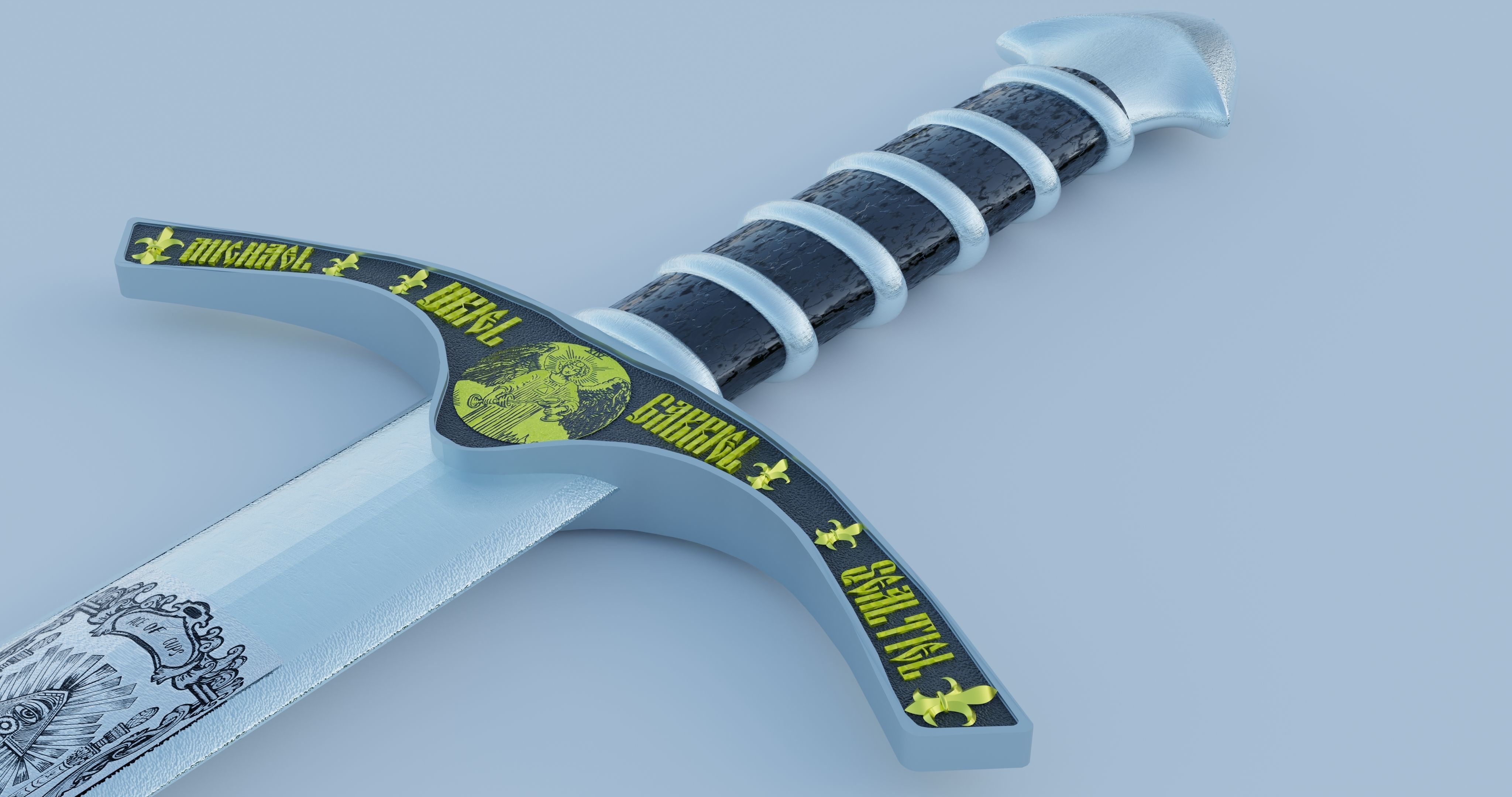 Angels sword 3D model | CGTrader