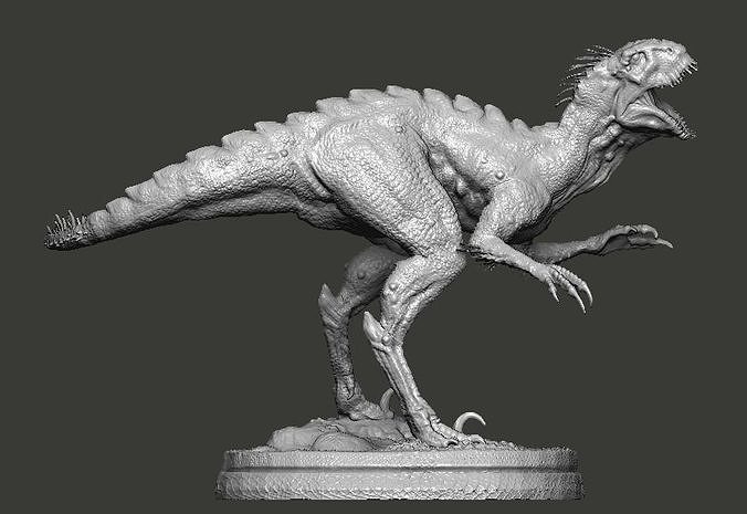 Hybrid Jurassic world Scorpius rex statue 3D model | CGTrader