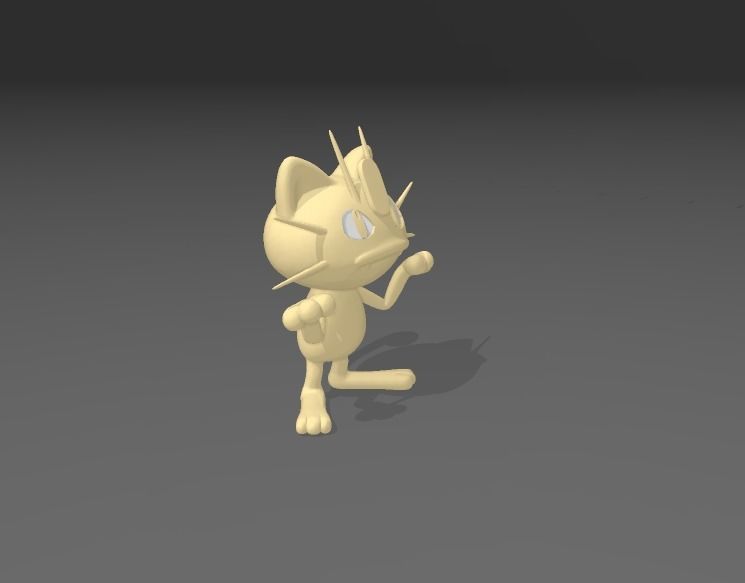 Pokemon Meowth 3d model 3D model 3D printable | CGTrader