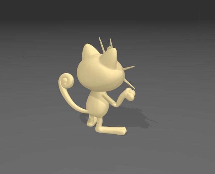 Pokemon Meowth 3d model 3D model 3D printable | CGTrader