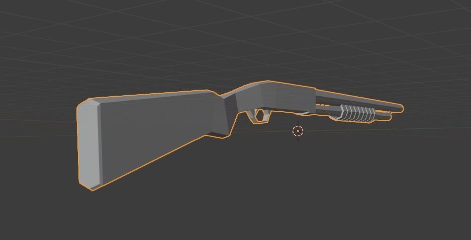 3D model Low-Poly Shotgun VR / AR / low-poly | CGTrader