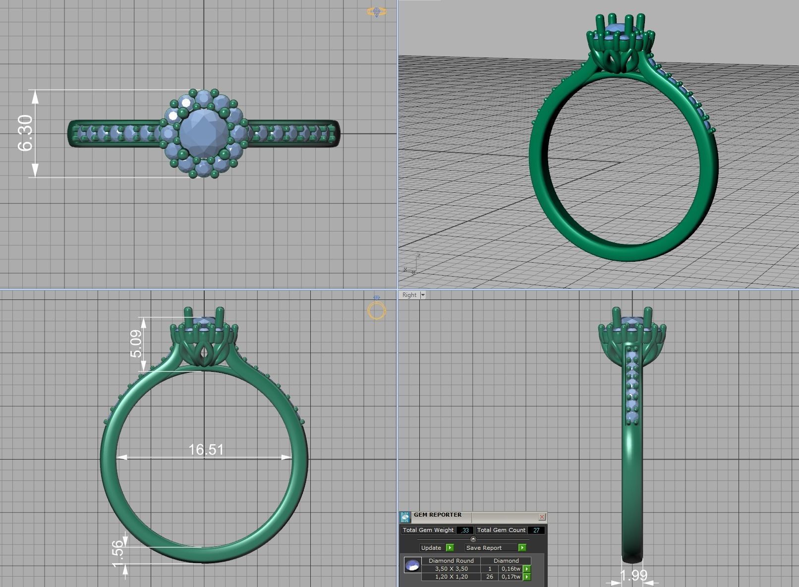 Delicate Own Design ring Promise ring 3dmodel 3D model 3D printable ...