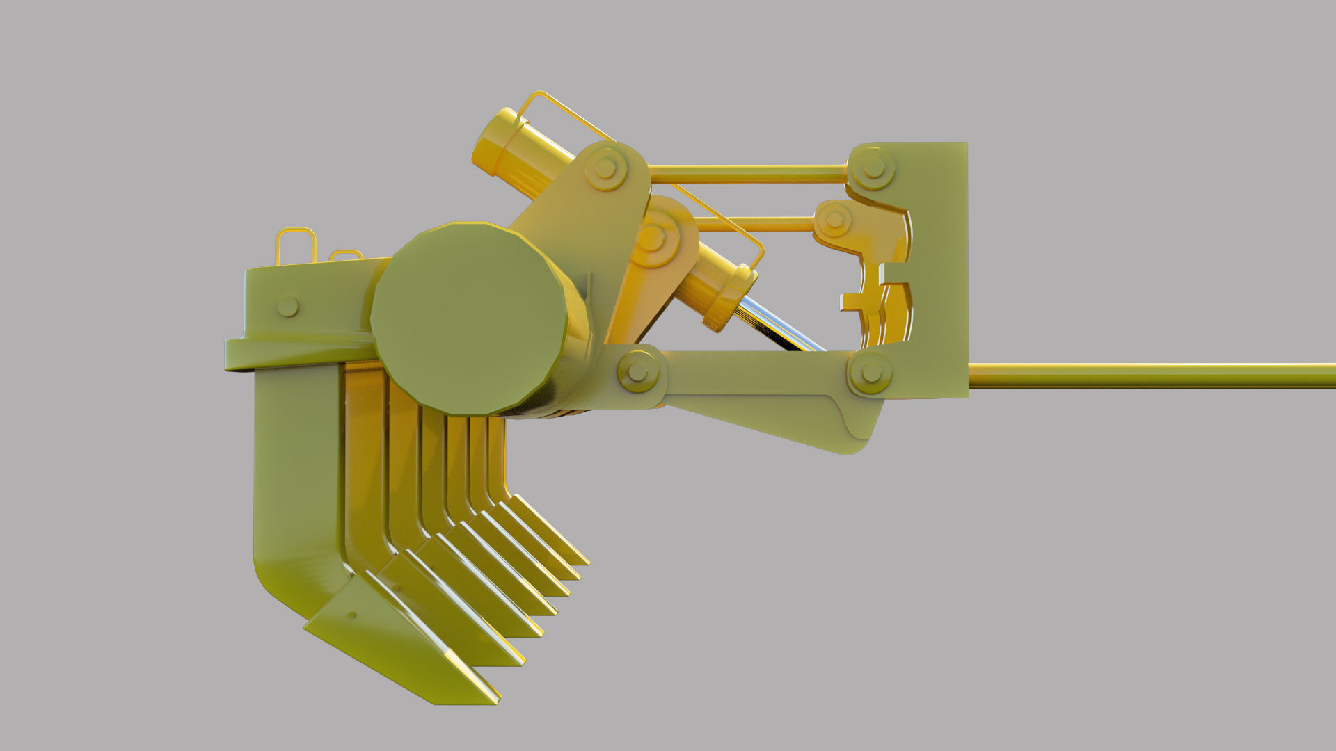 Motor Grader Ripper 3D model 3D model | CGTrader