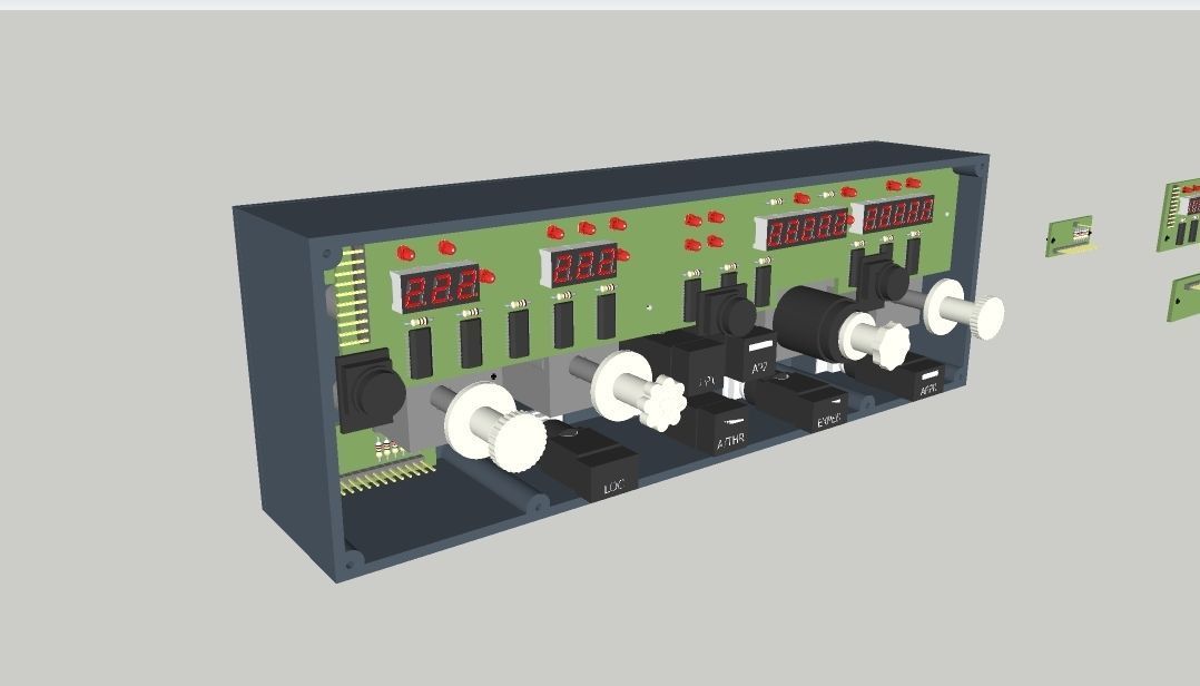 AIRBUS FCU A320 PCB BOARD 3D model 3D printable | CGTrader