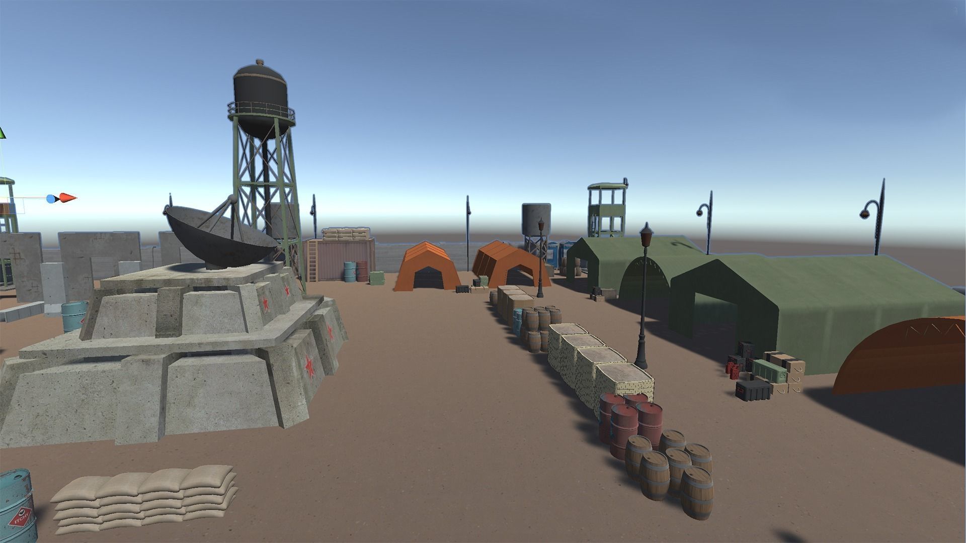 3D model Low Poly Army Camp VR / AR / low-poly | CGTrader