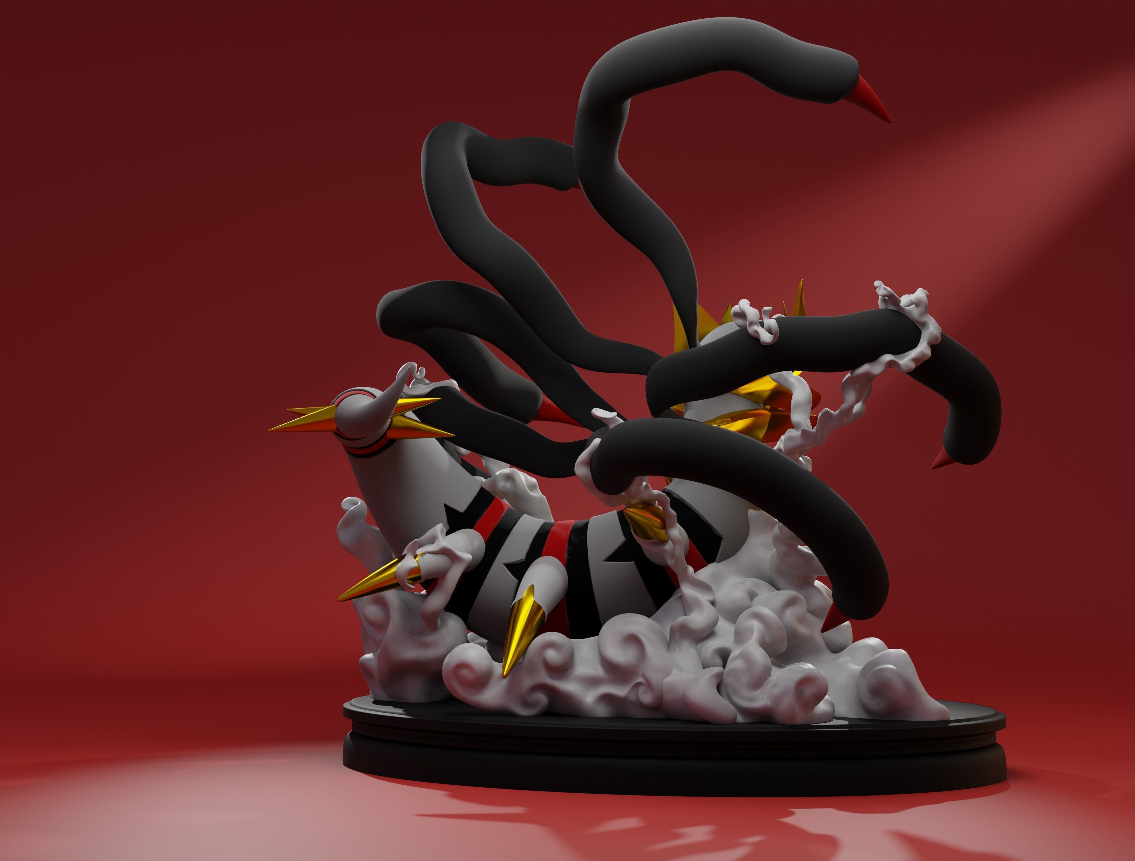 GIRATINA ORIGIN FORM - POKEMON with cuts and as a whole 3D model 3D ...