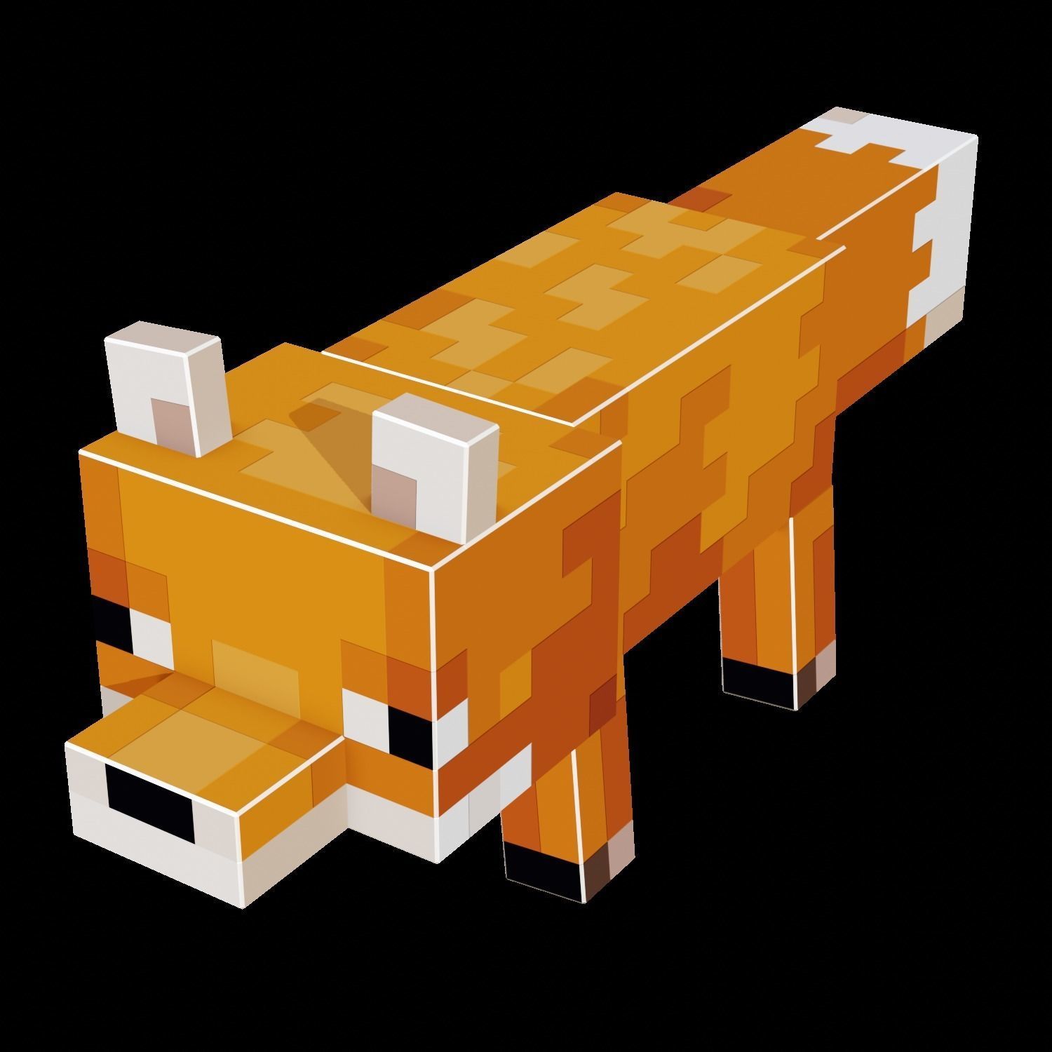Minecraft Fox 3D Model 3D model | CGTrader