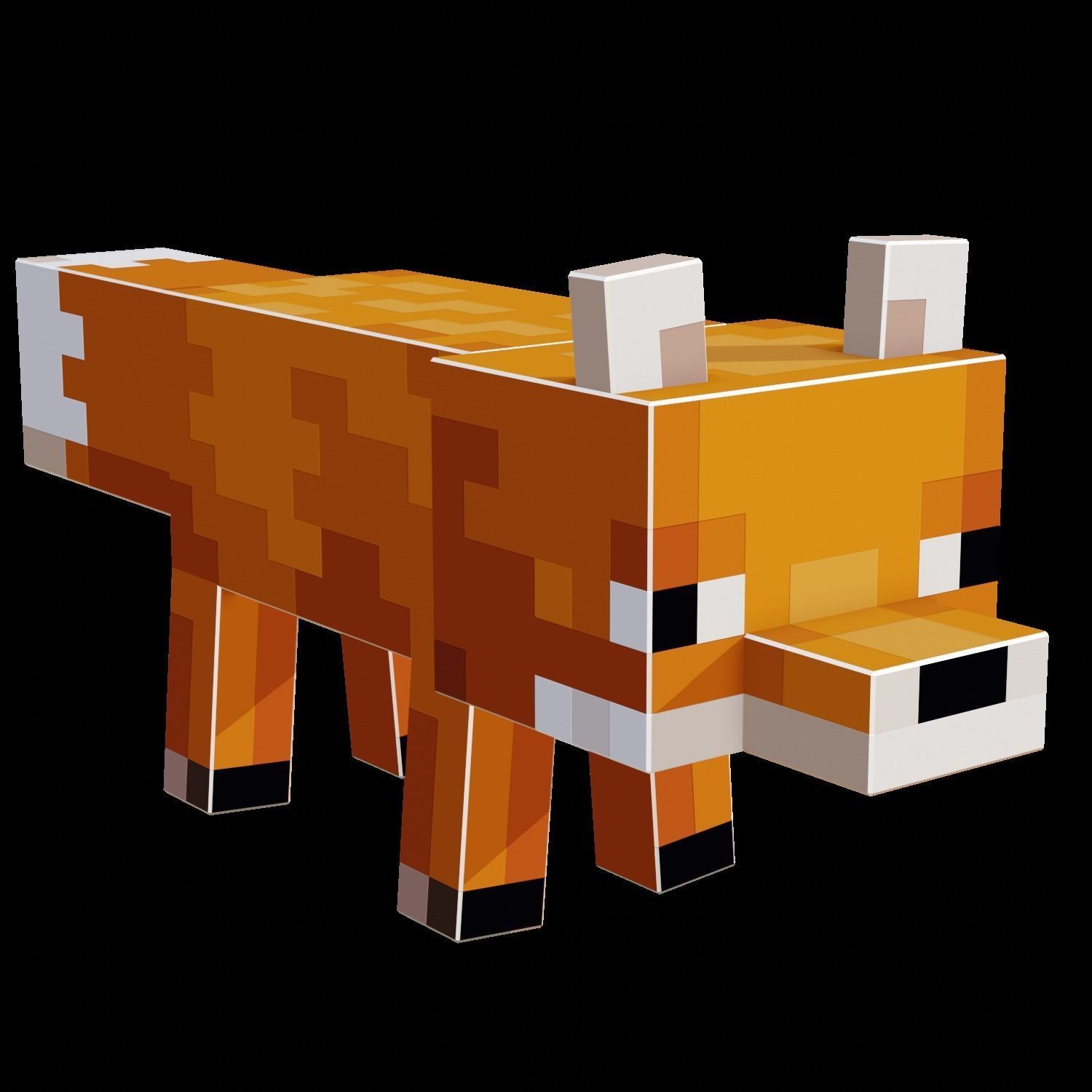 Minecraft Fox 3D Model 3D model | CGTrader