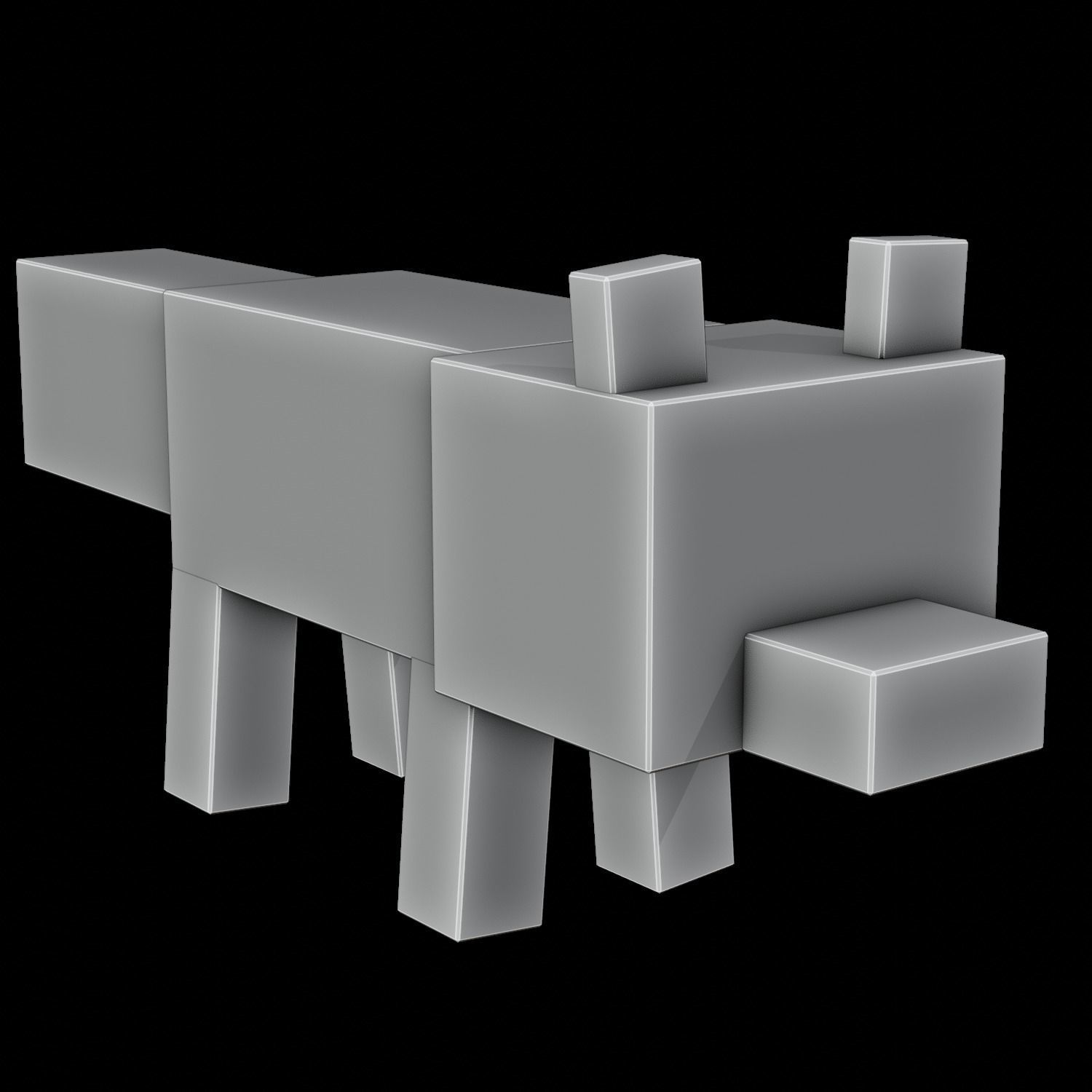 Minecraft Fox 3D Model 3D model | CGTrader