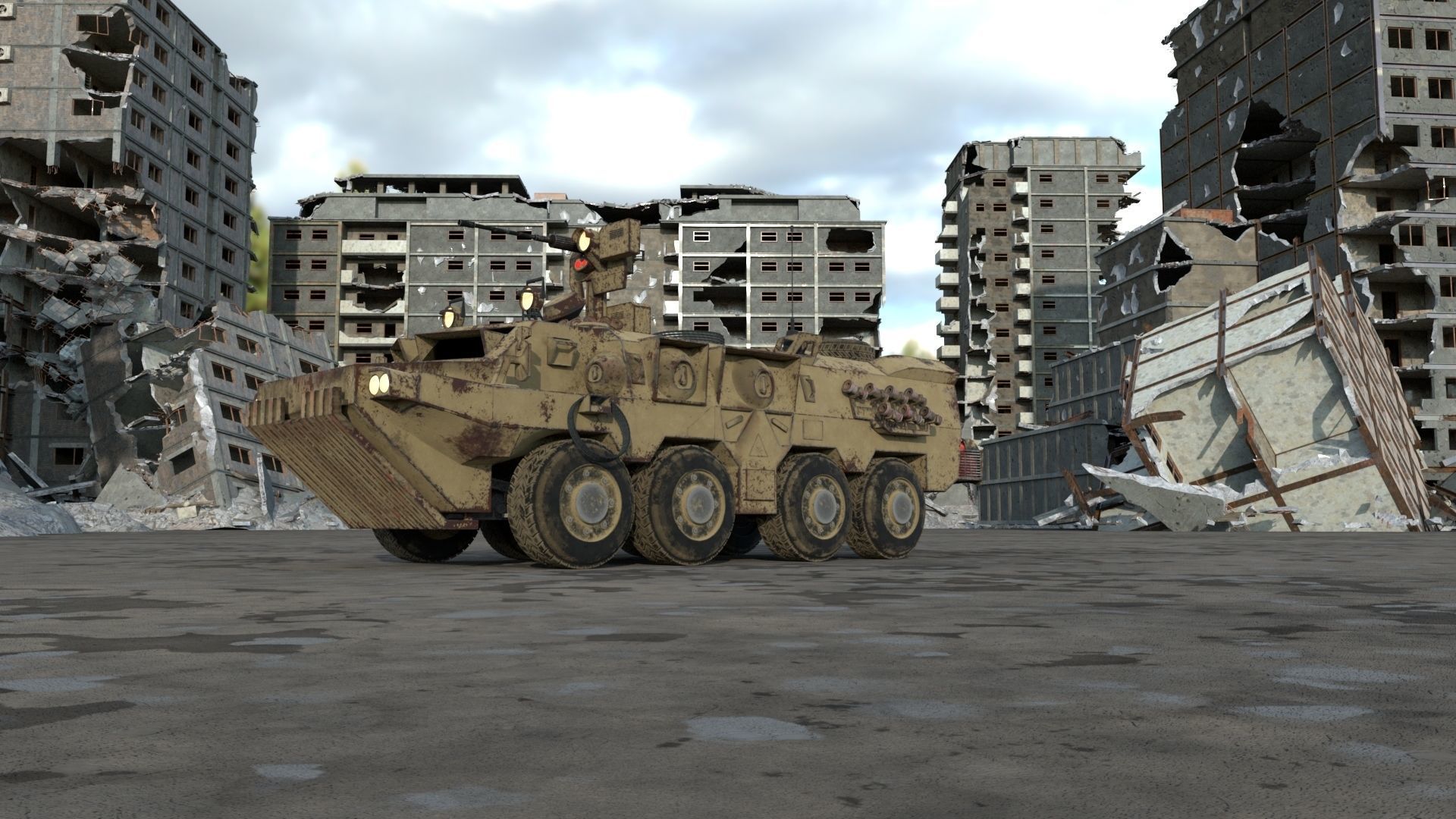 APC Vehicle 3D model | CGTrader