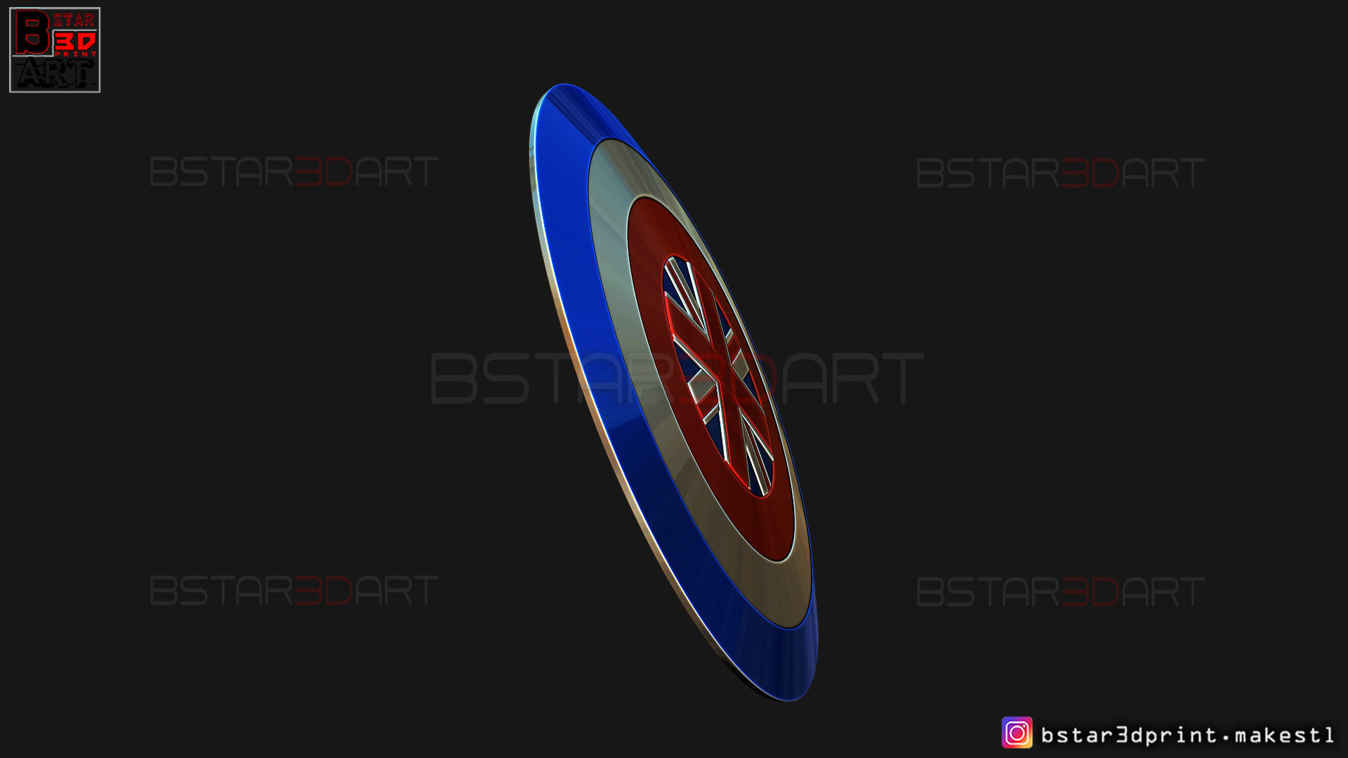 Captain Britain Shield - Marvel comics - High Quality 3D model 3D ...