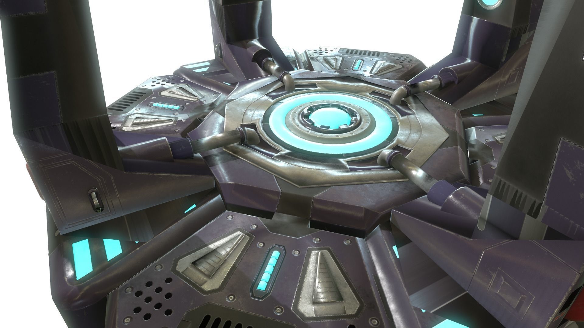 3D model portal warp gate teleport VR / AR / low-poly | CGTrader