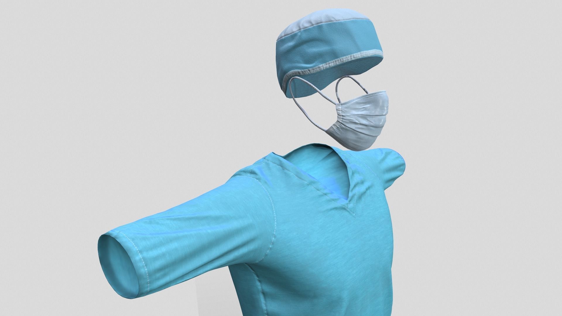 Medical clothing Medic Doctor 3D model rigged | CGTrader