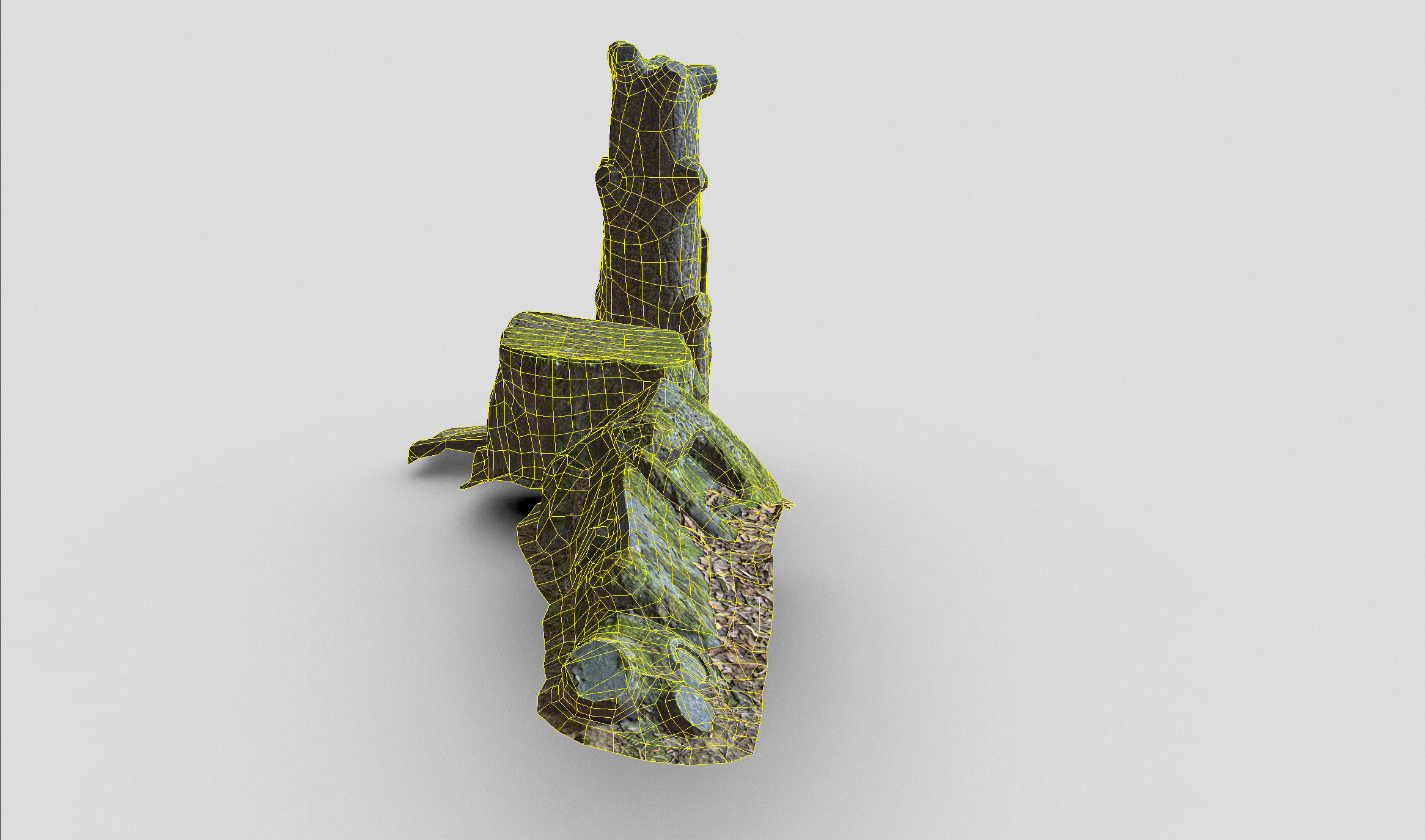 3D model grave with tree motives VR / AR / low-poly | CGTrader