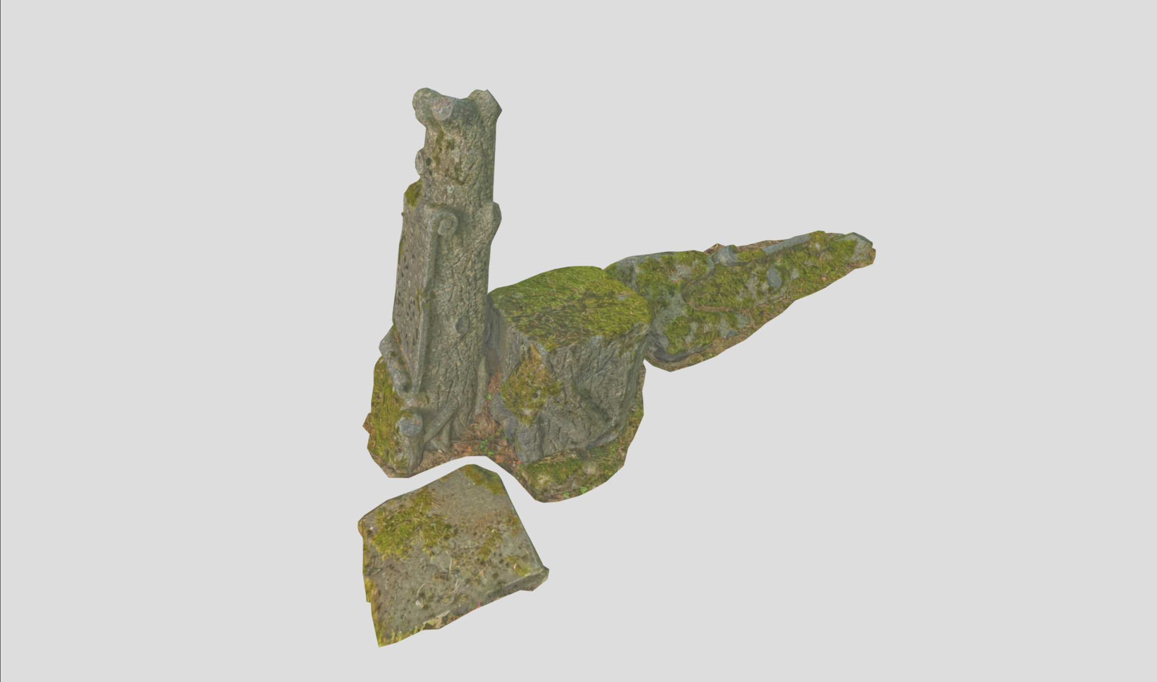 3D model grave with tree motives VR / AR / low-poly | CGTrader