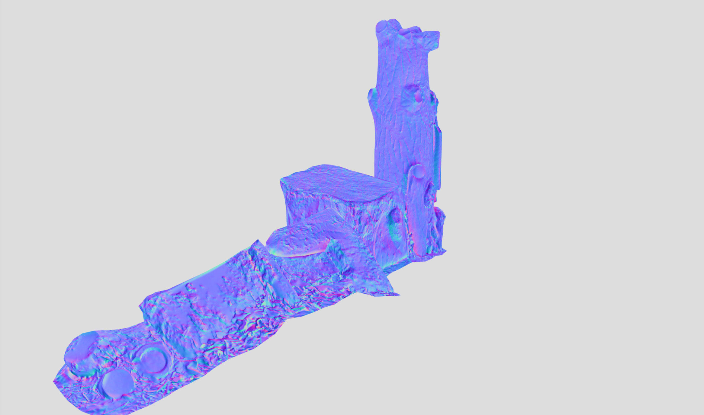 3D model grave with tree motives VR / AR / low-poly | CGTrader