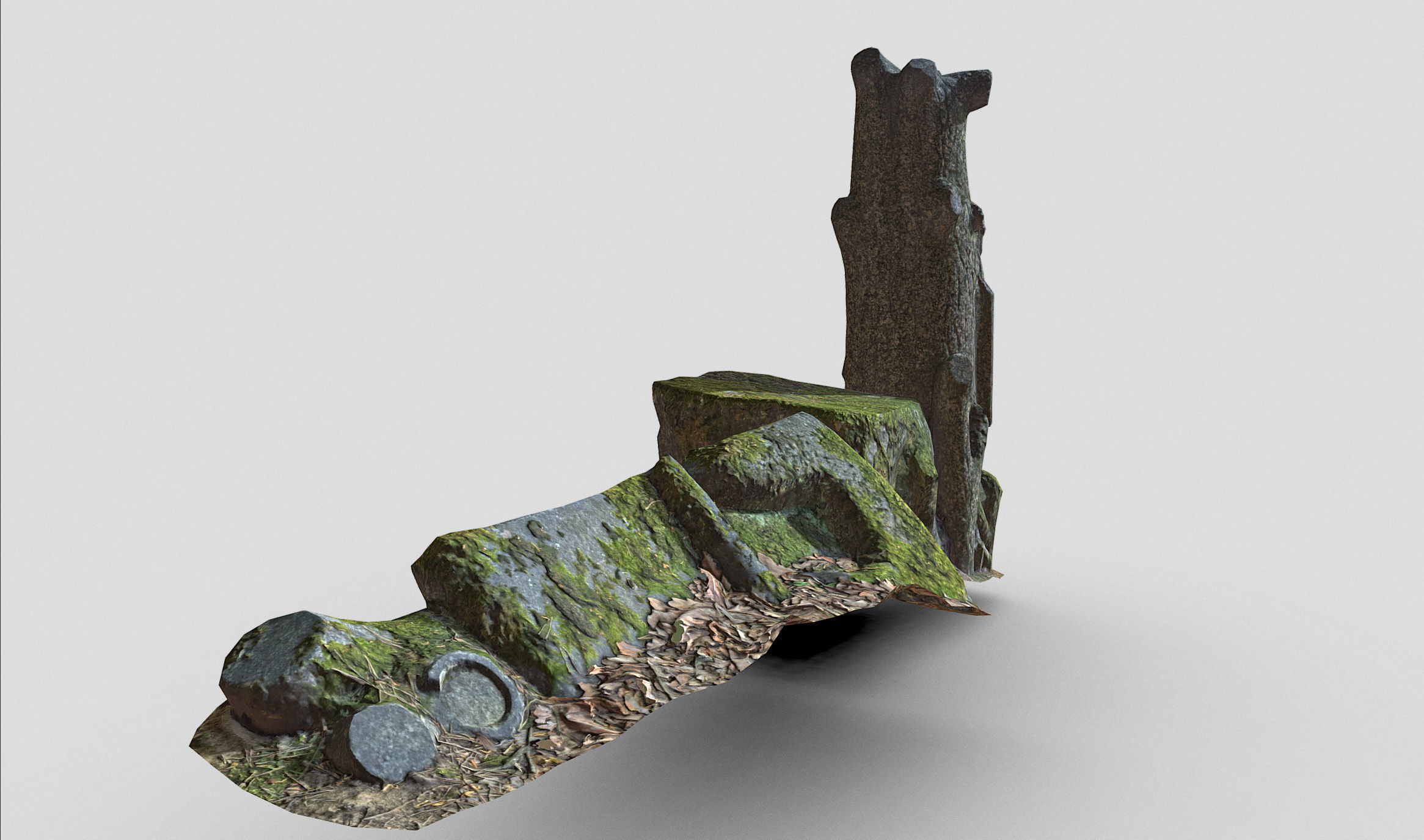 3D model grave with tree motives VR / AR / low-poly | CGTrader