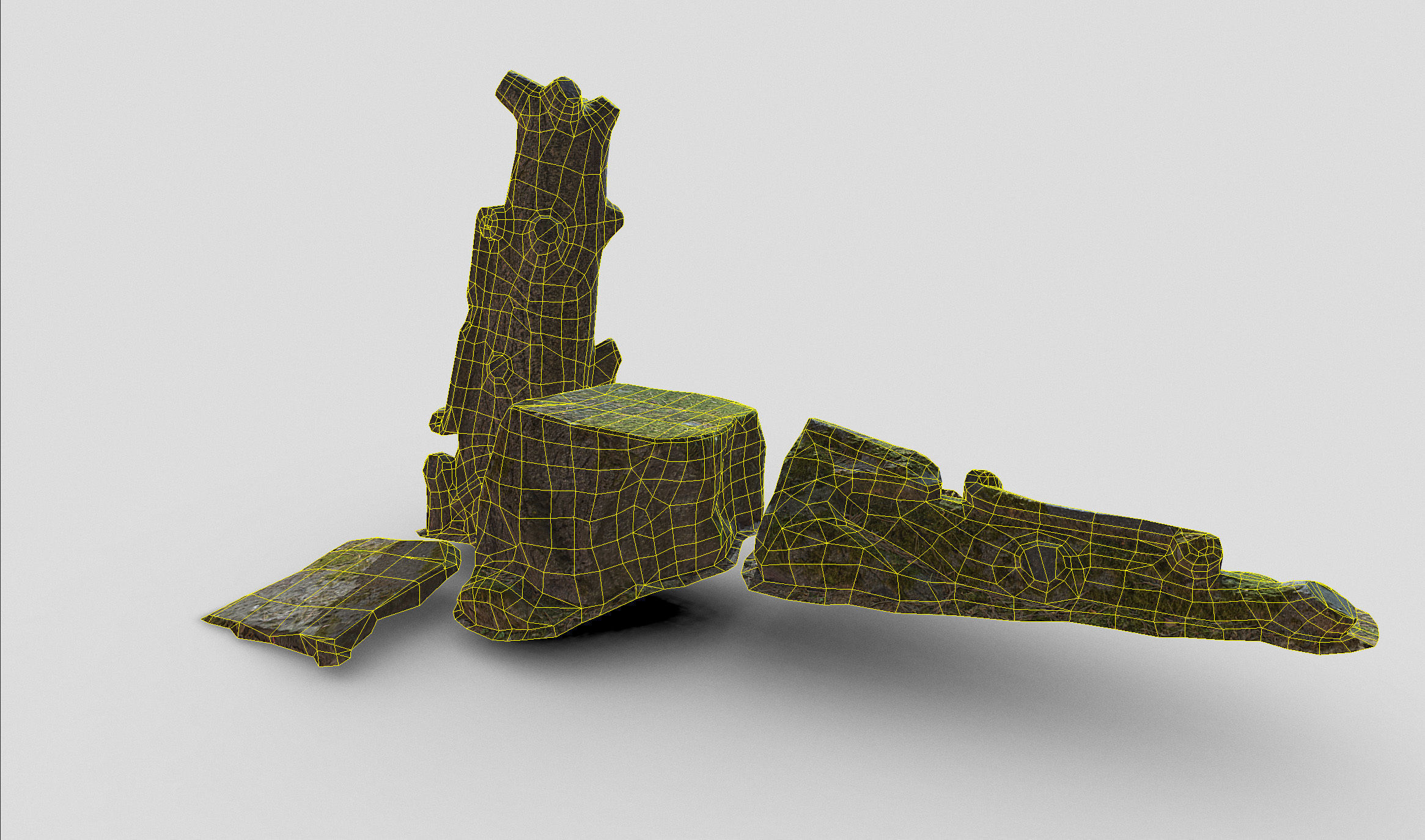 3D model grave with tree motives VR / AR / low-poly | CGTrader