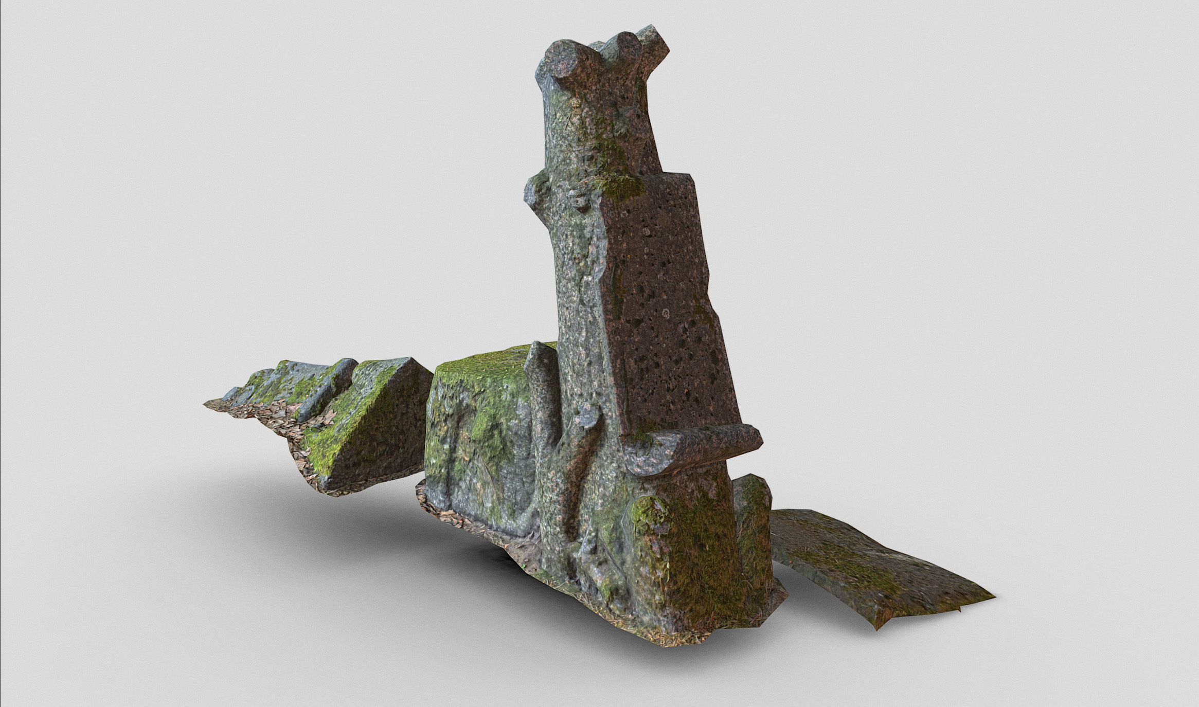 3D model grave with tree motives VR / AR / low-poly | CGTrader