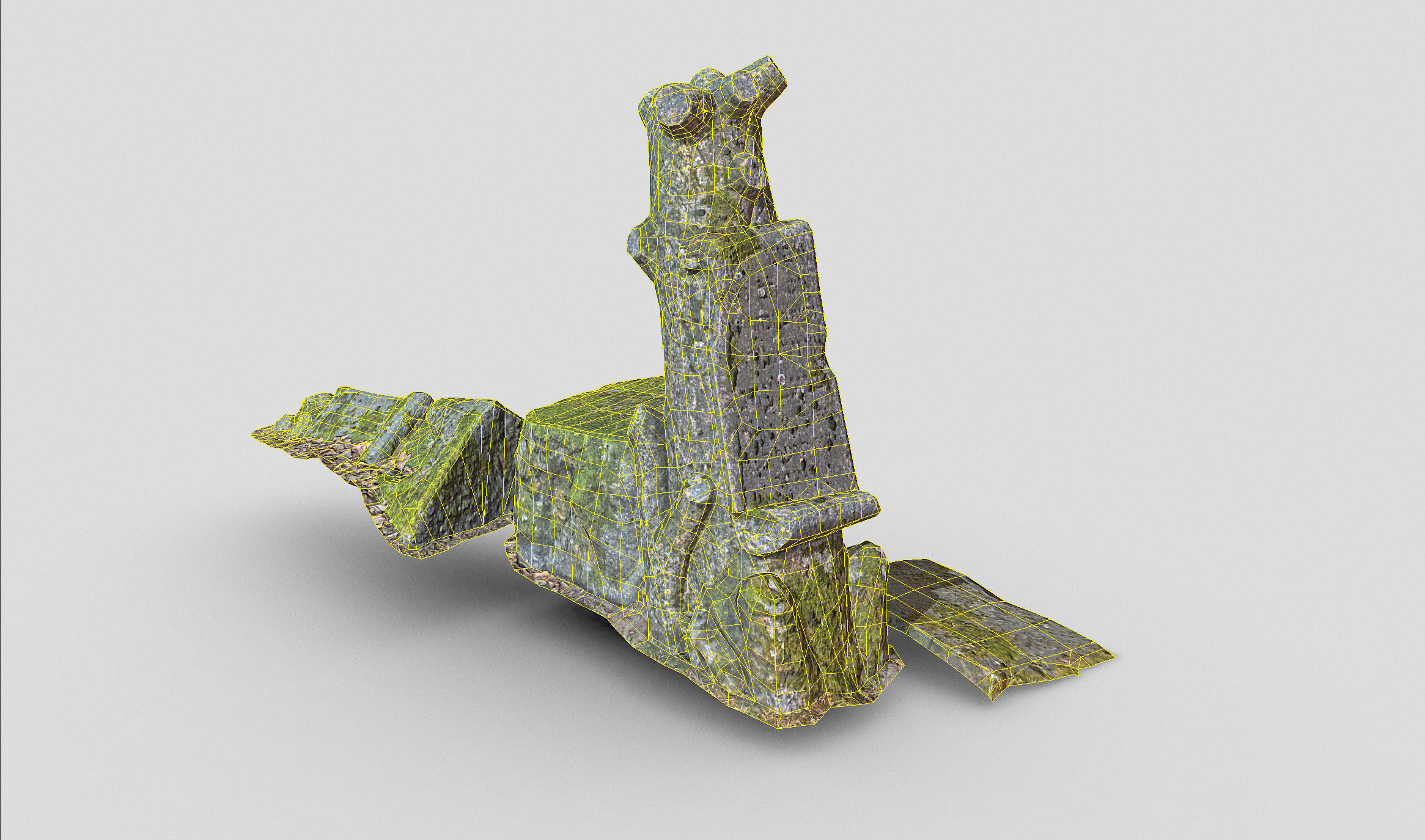 3D model grave with tree motives VR / AR / low-poly | CGTrader