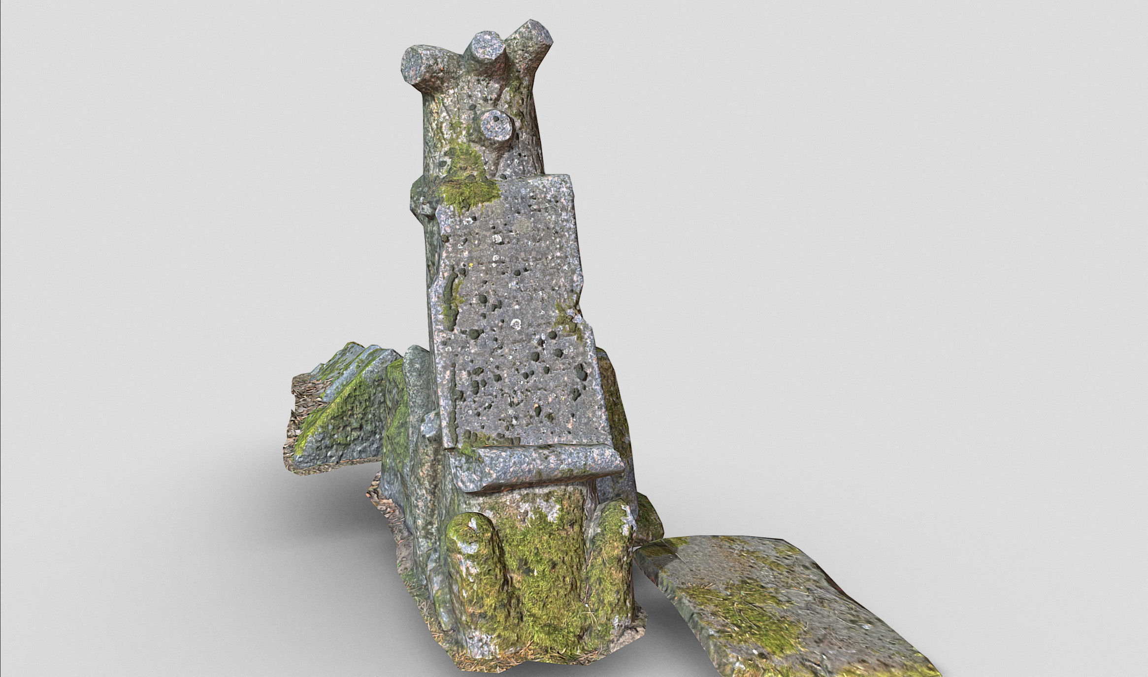 3D model grave with tree motives VR / AR / low-poly | CGTrader