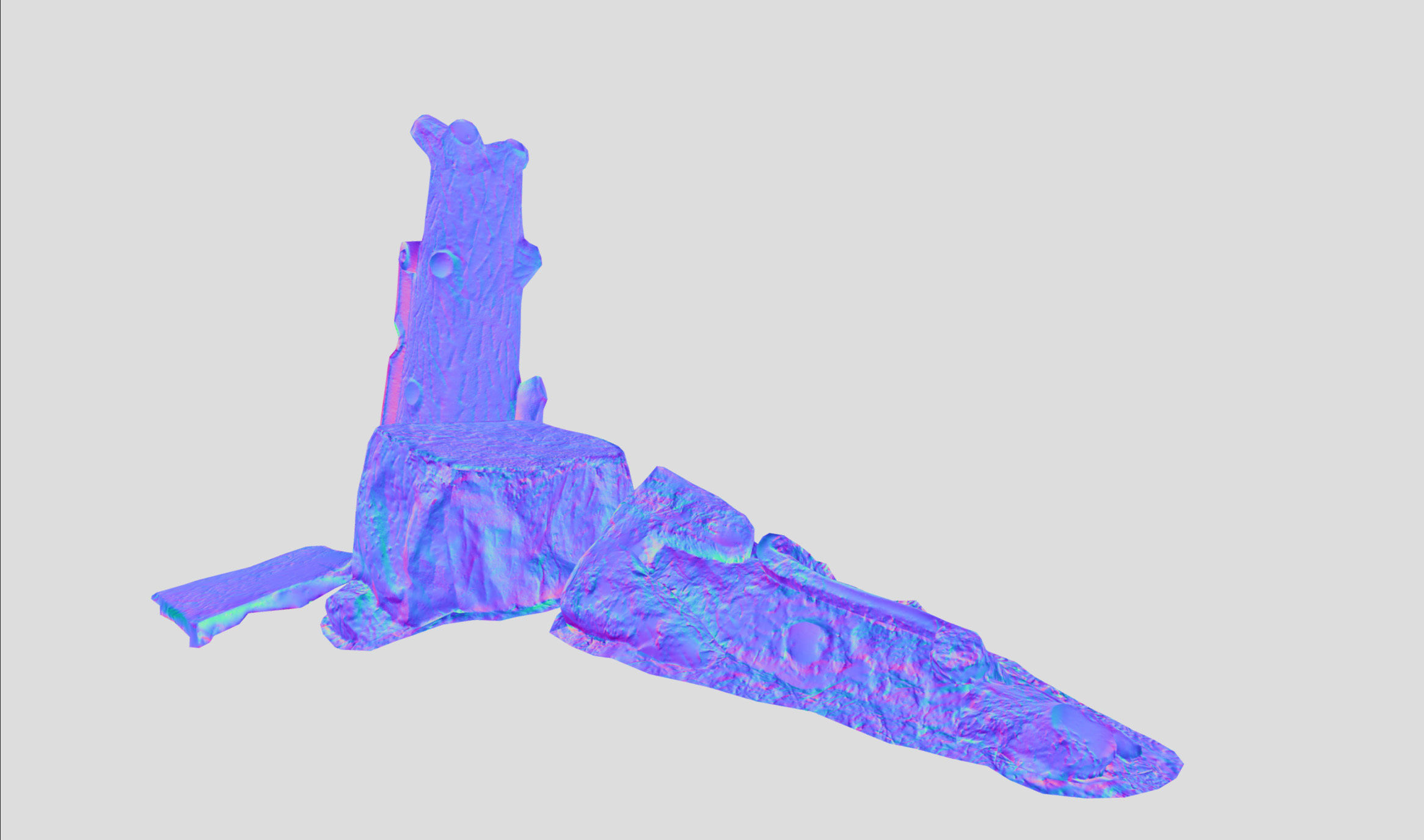 3D model grave with tree motives VR / AR / low-poly | CGTrader