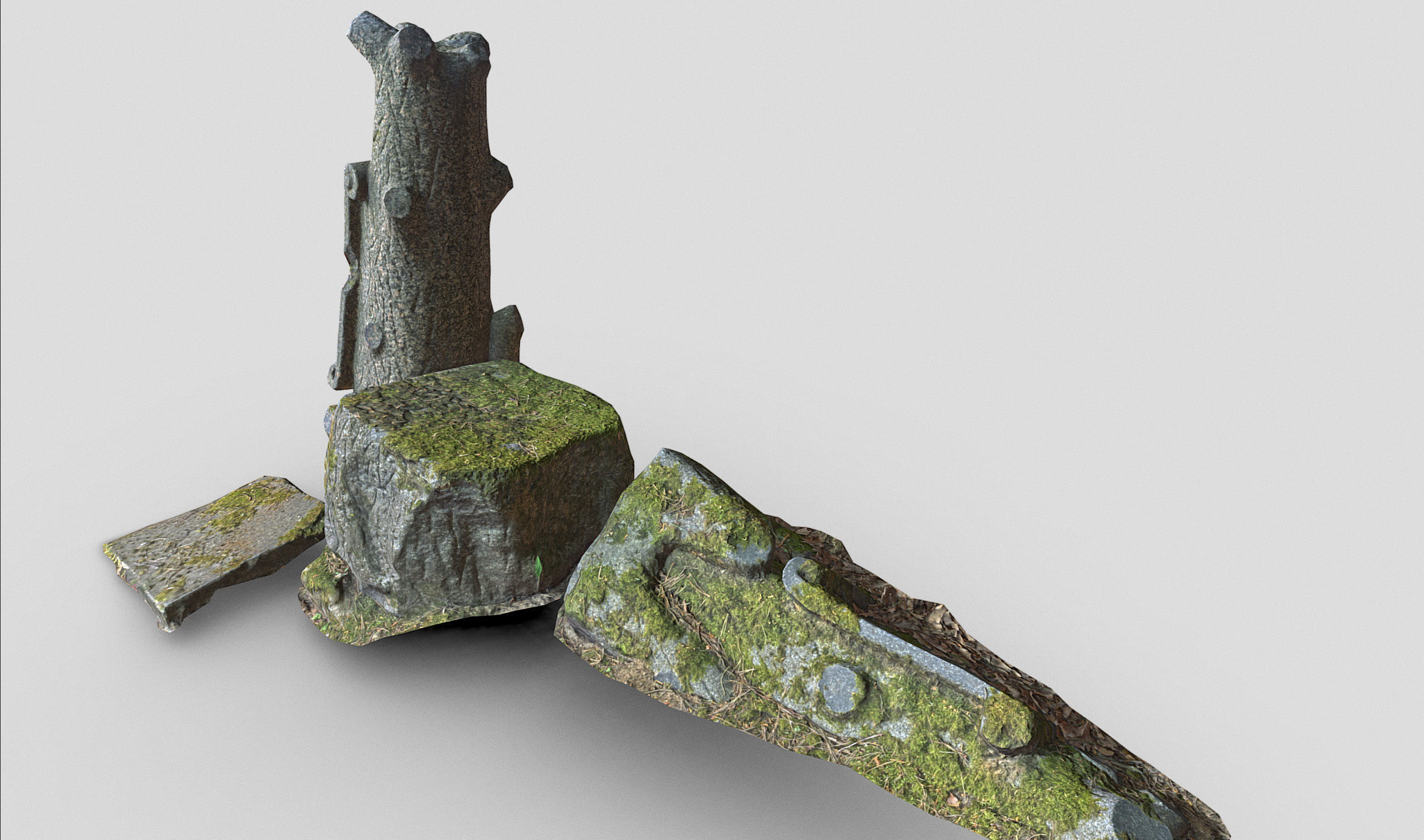 3D model grave with tree motives VR / AR / low-poly | CGTrader