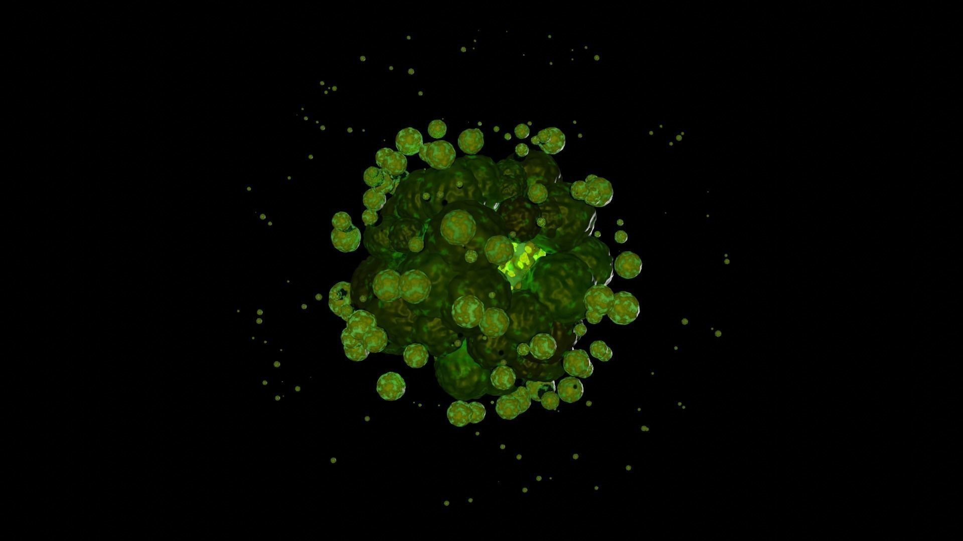 Alien Virus Sphere free 3D model | CGTrader