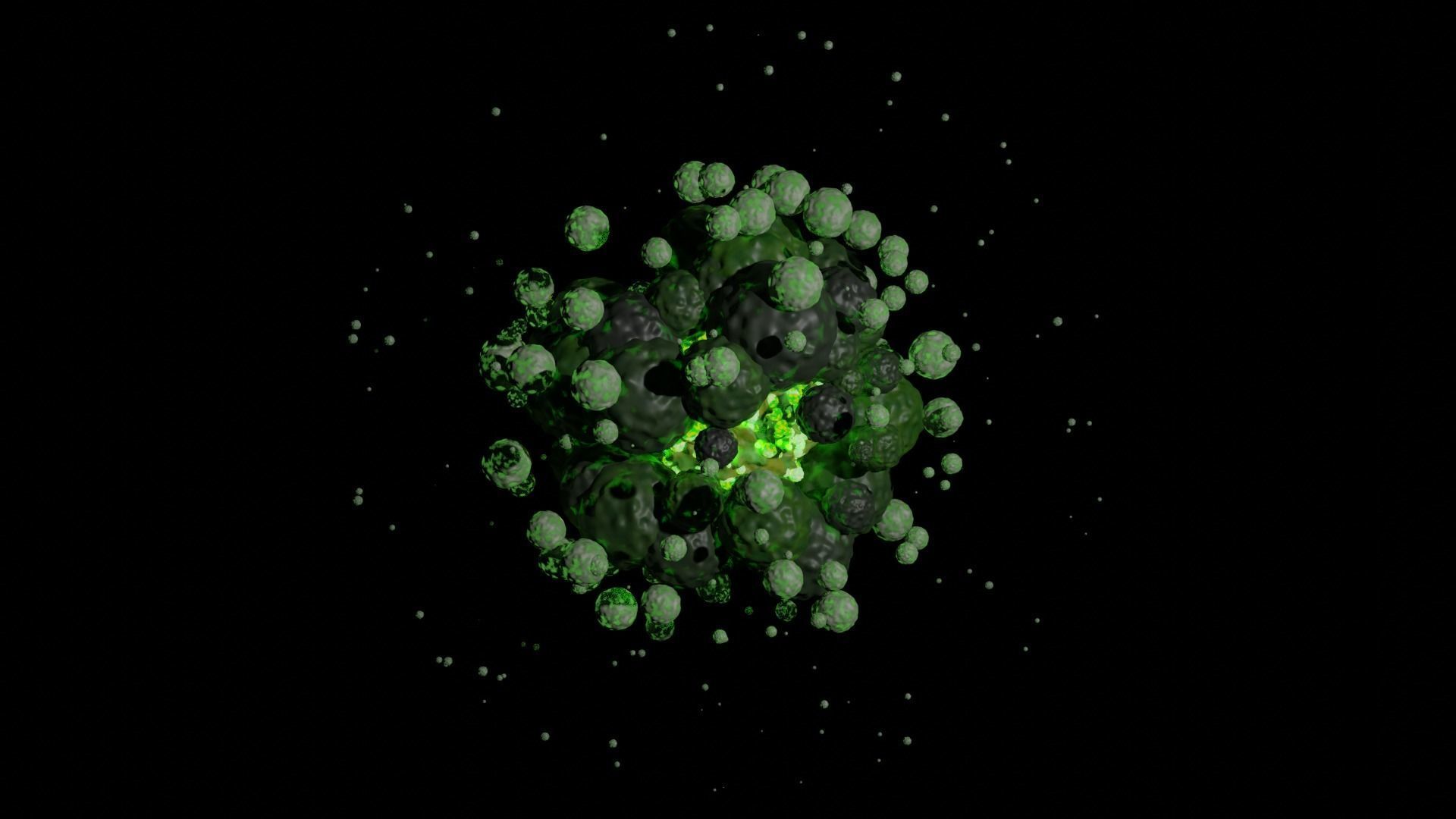 Alien Virus Sphere free 3D model | CGTrader