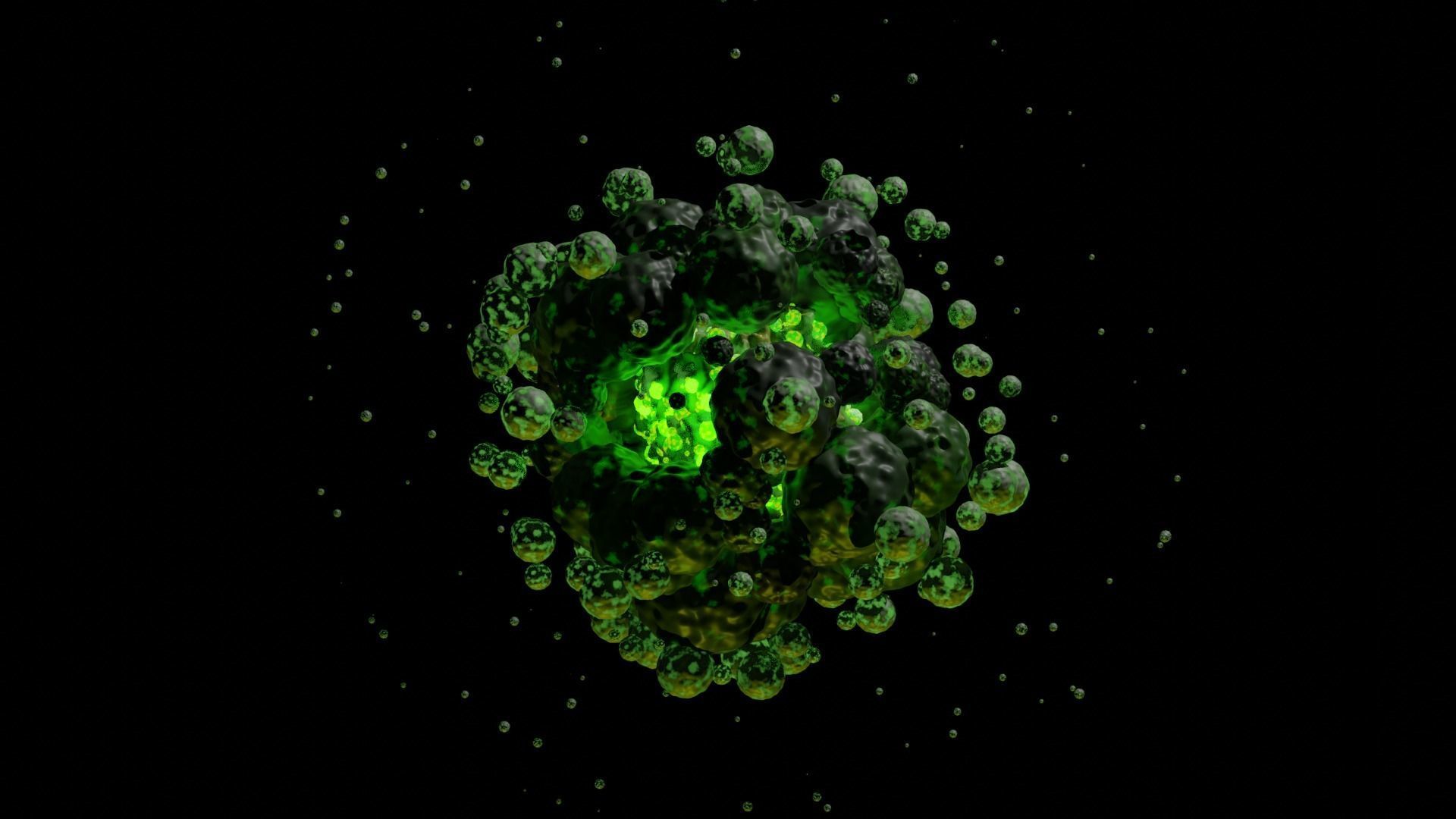 Alien Virus Sphere free 3D model | CGTrader