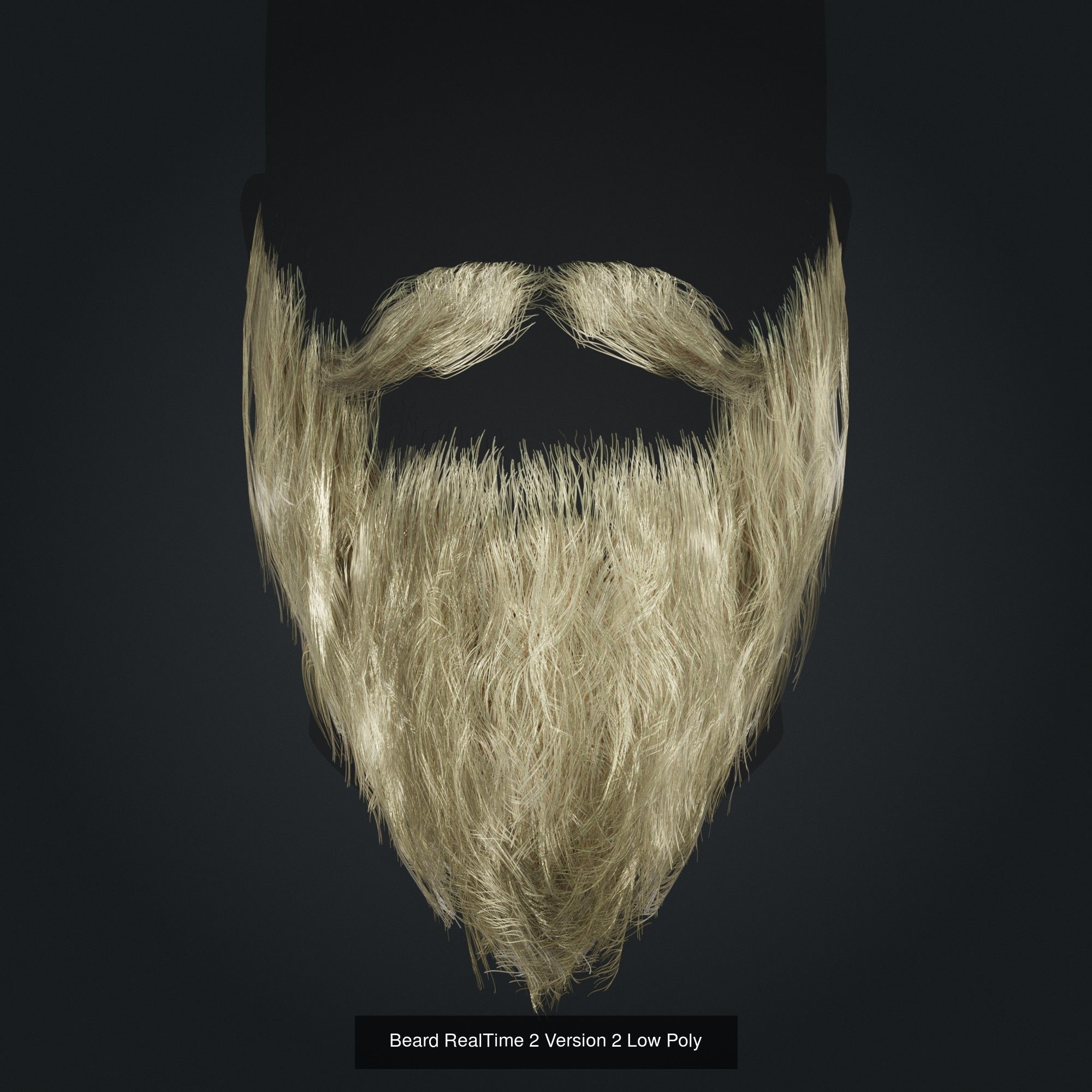 3D Model Collection Beard RealTime Pack Version 2 VR / AR / low-poly ...